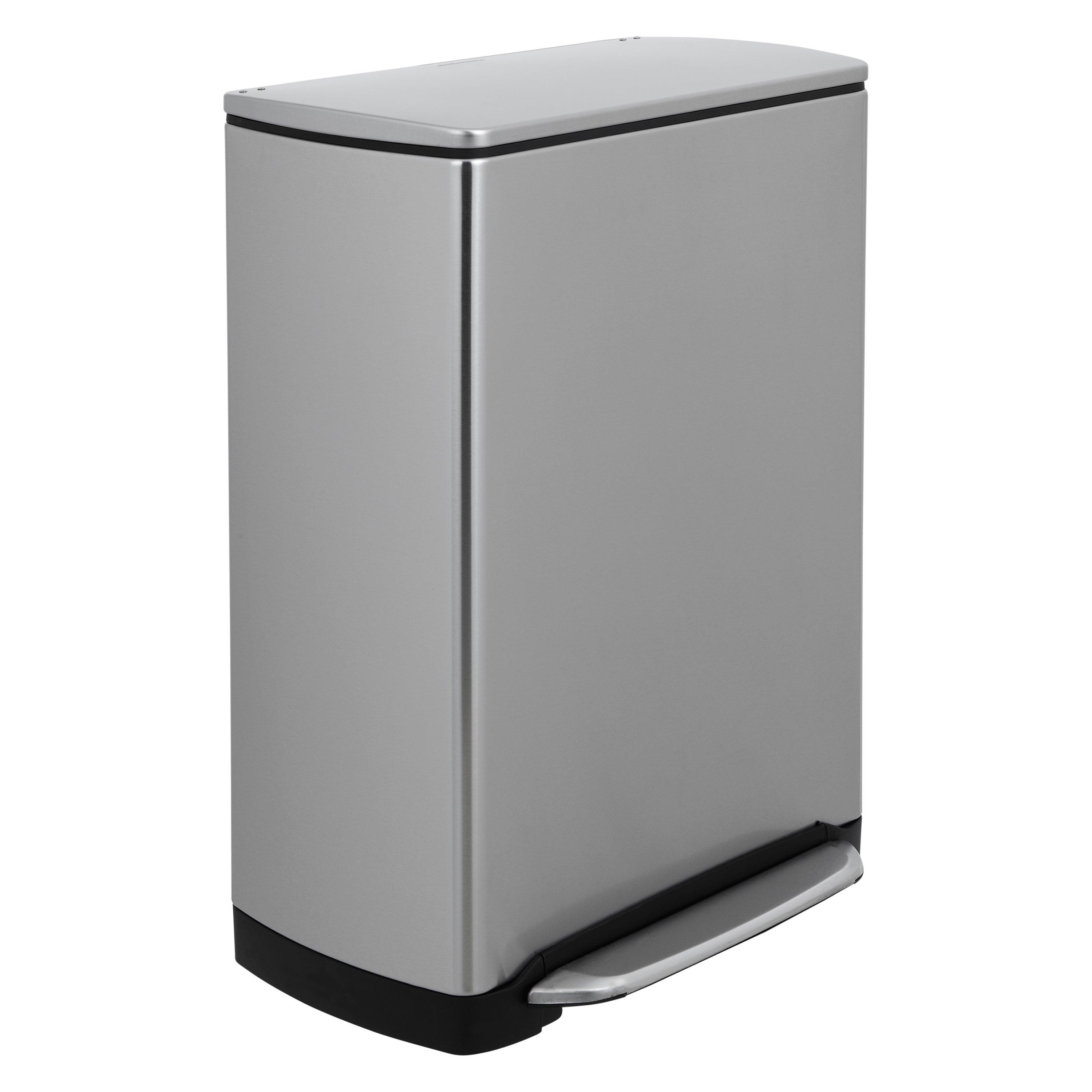simplehuman Wide-Step Rectangular Pedal Bin, 50L