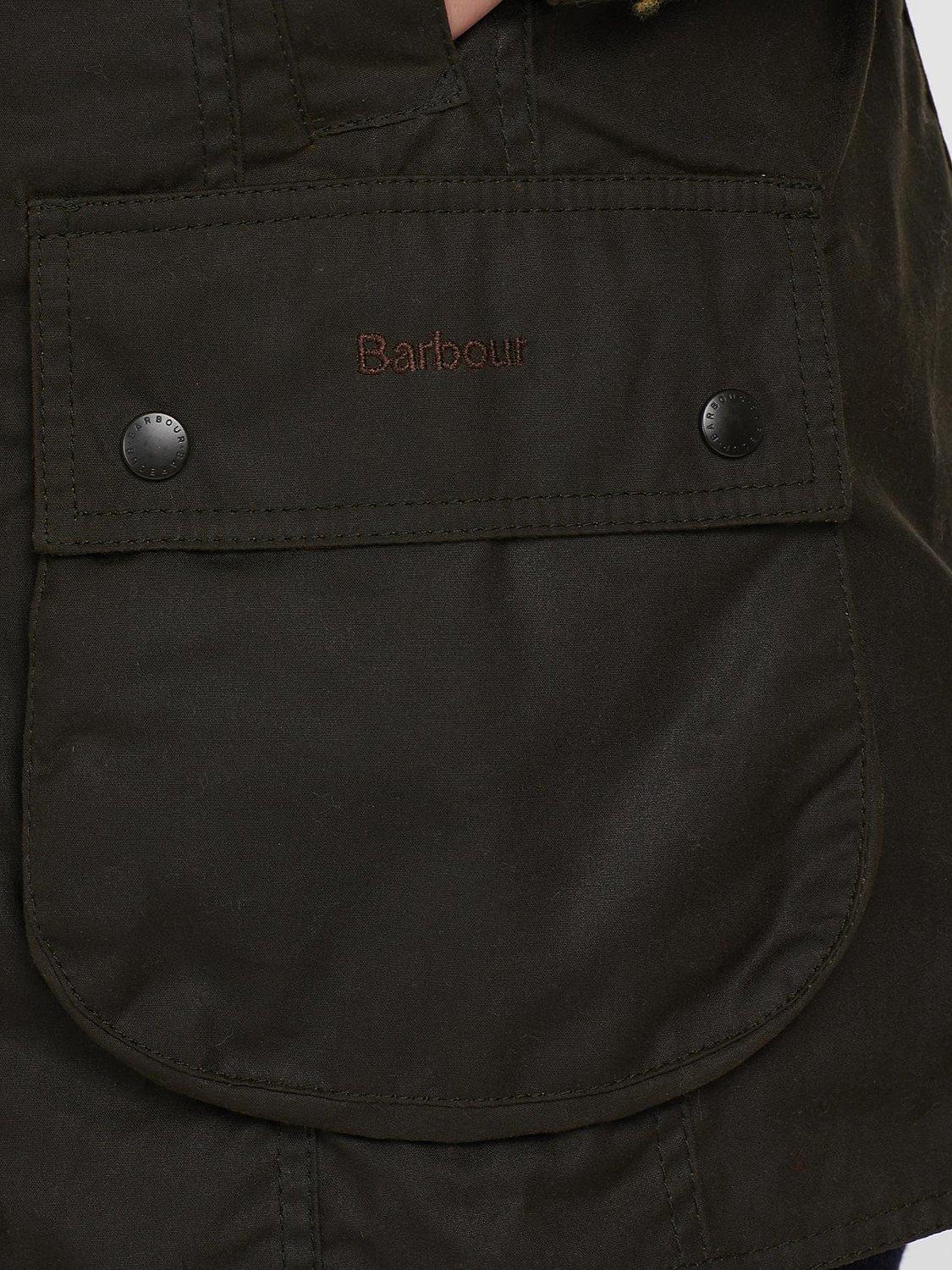 Barbour Classic Beadnell Waxed Jacket, Olive, 20