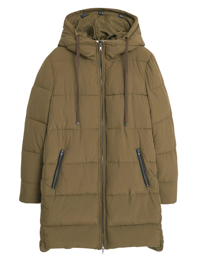 Mango Quilted Long Coat