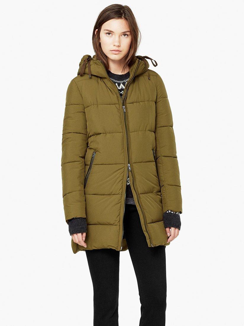 Mango Quilted Long Coat