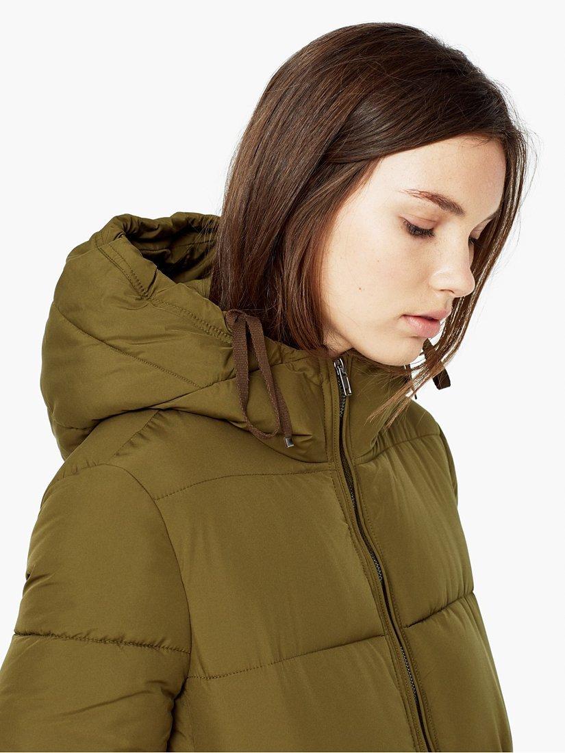 Mango Quilted Long Coat