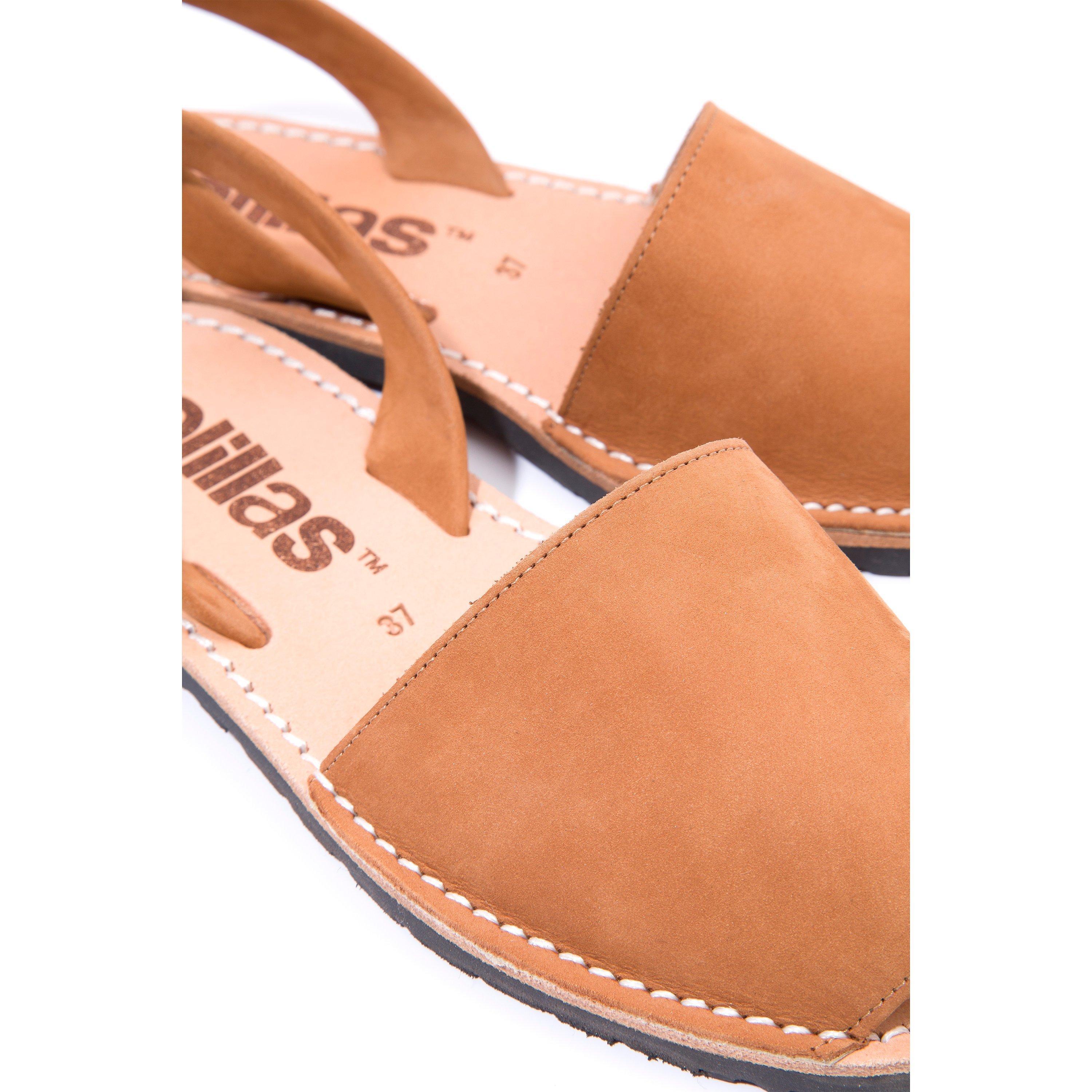 Solillas Original Two Part Sandals, Tan