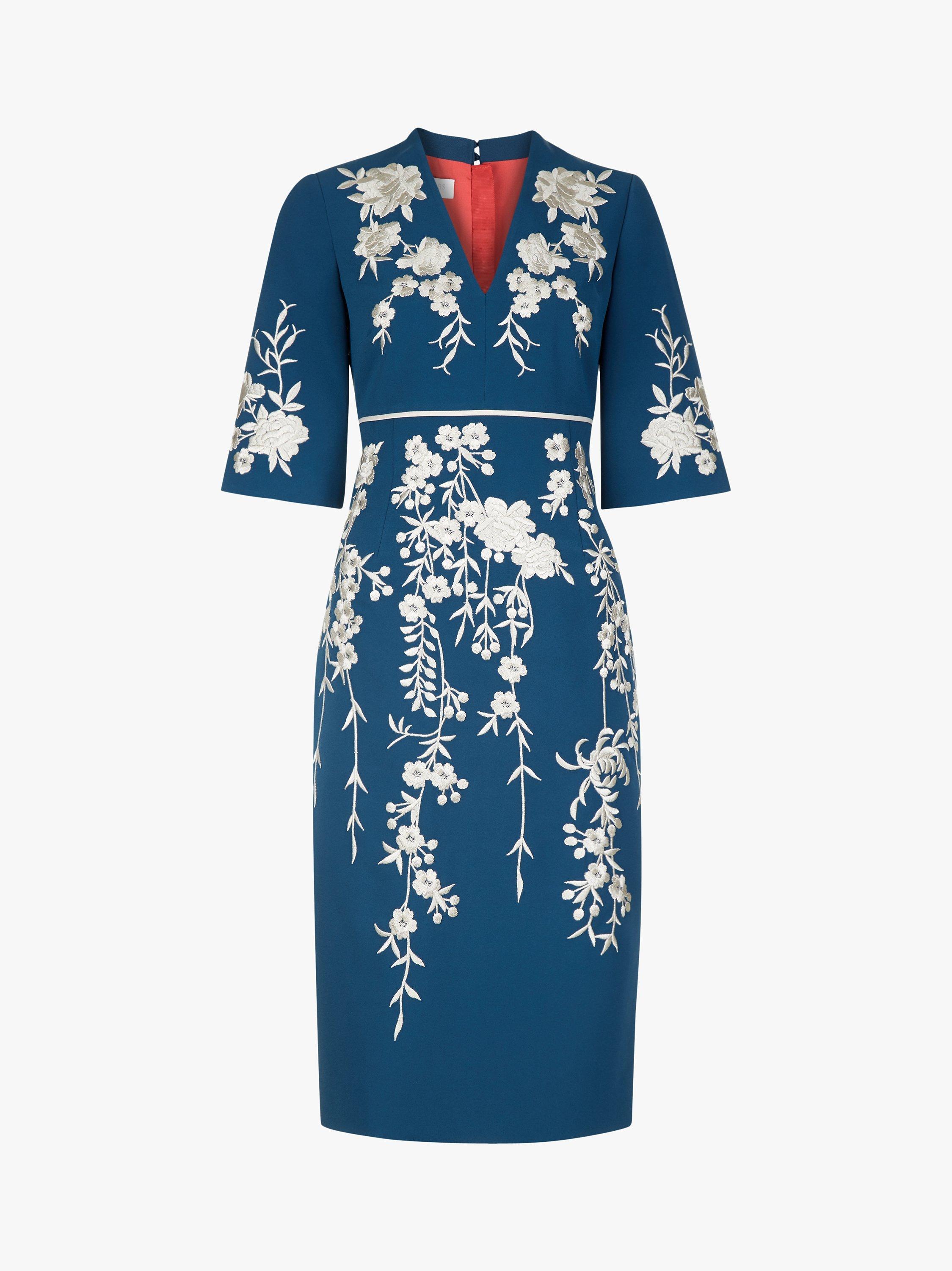 Hobbs Siobhan Dress, Cambridge Blue