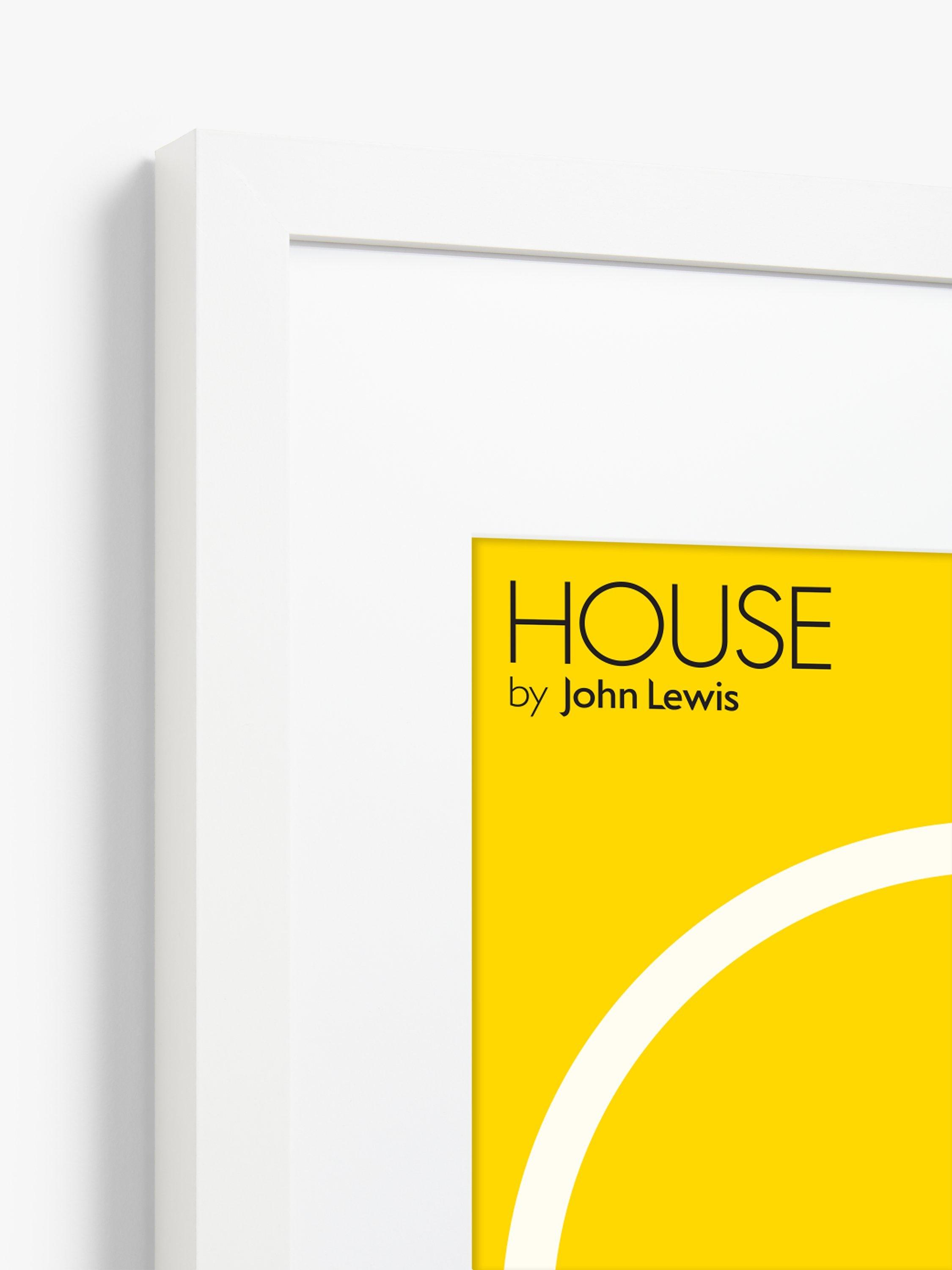 John Lewis Poster Frame & Mount, White
