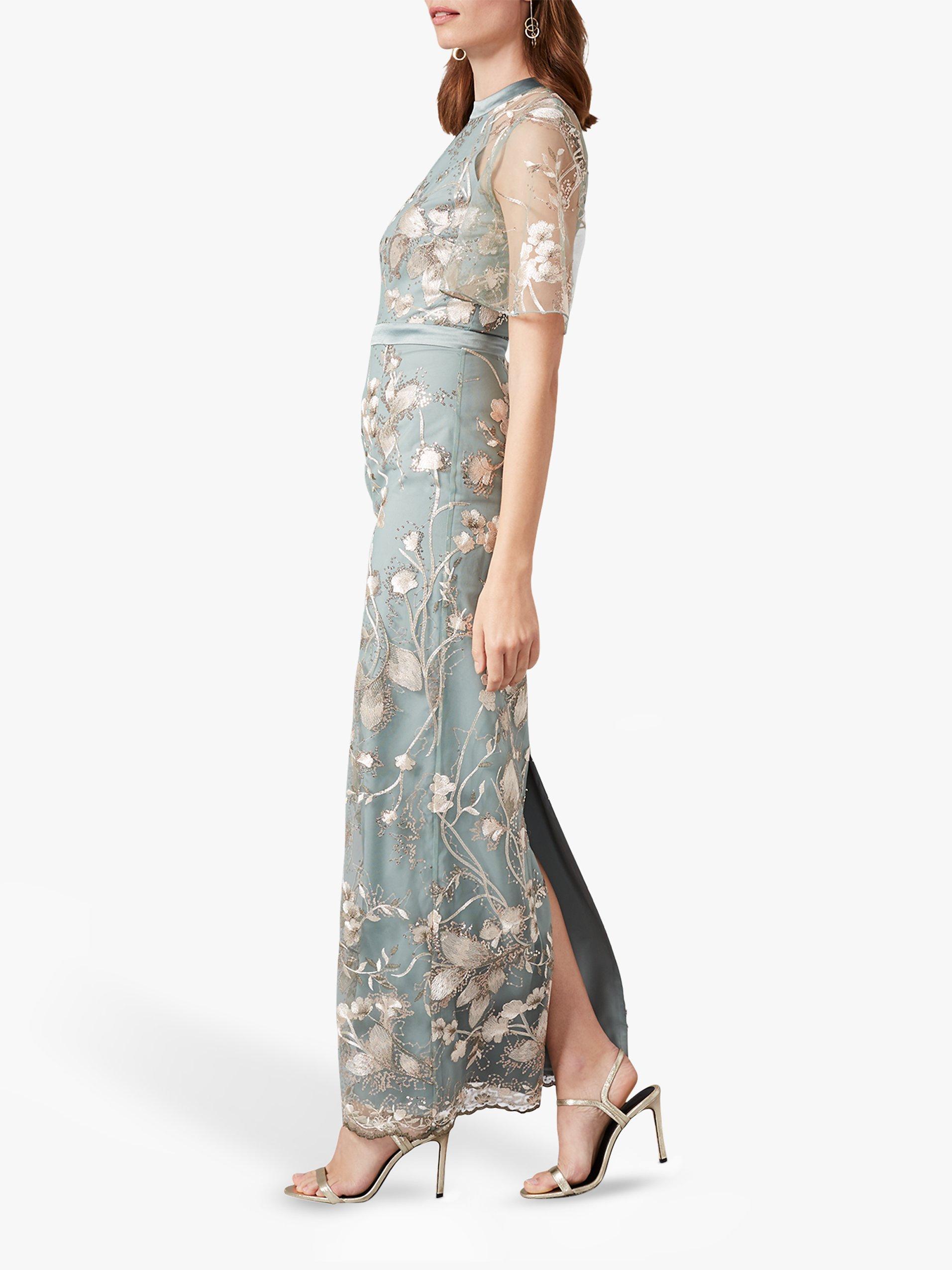 Phase Eight Collection 8 Glenda Floral Dress, Seafoam Green