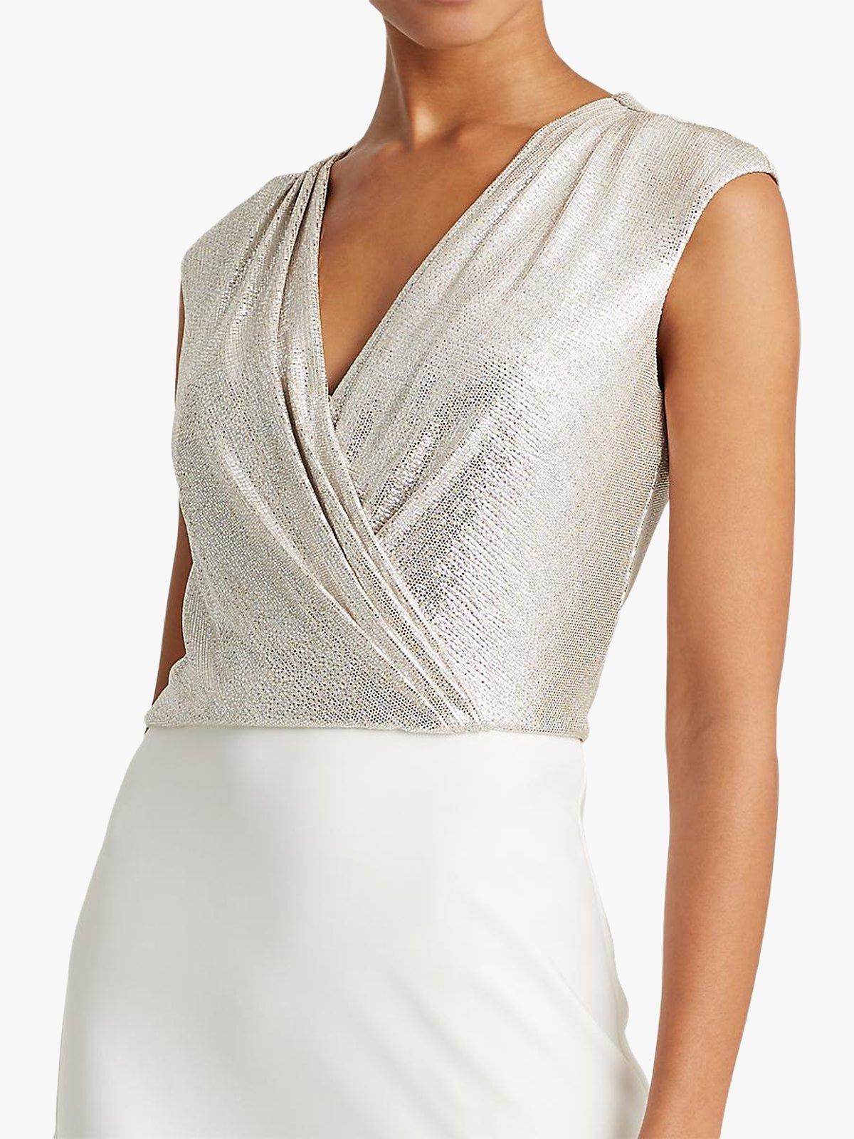 Lauren Ralph Lauren Irakita Evening Dress, Ivory/Champagne