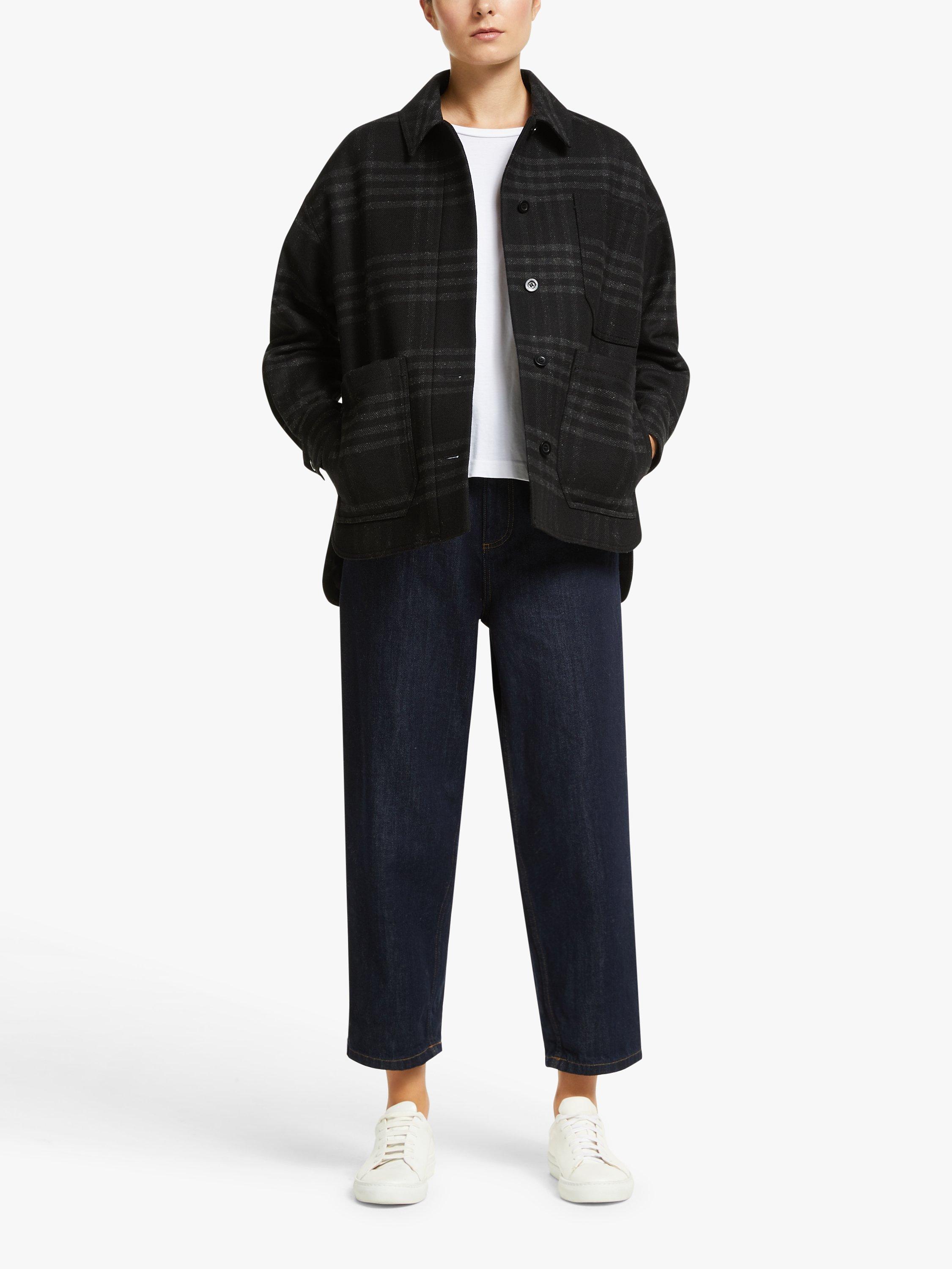 Kin Check Donkey Jacket, Black, 12