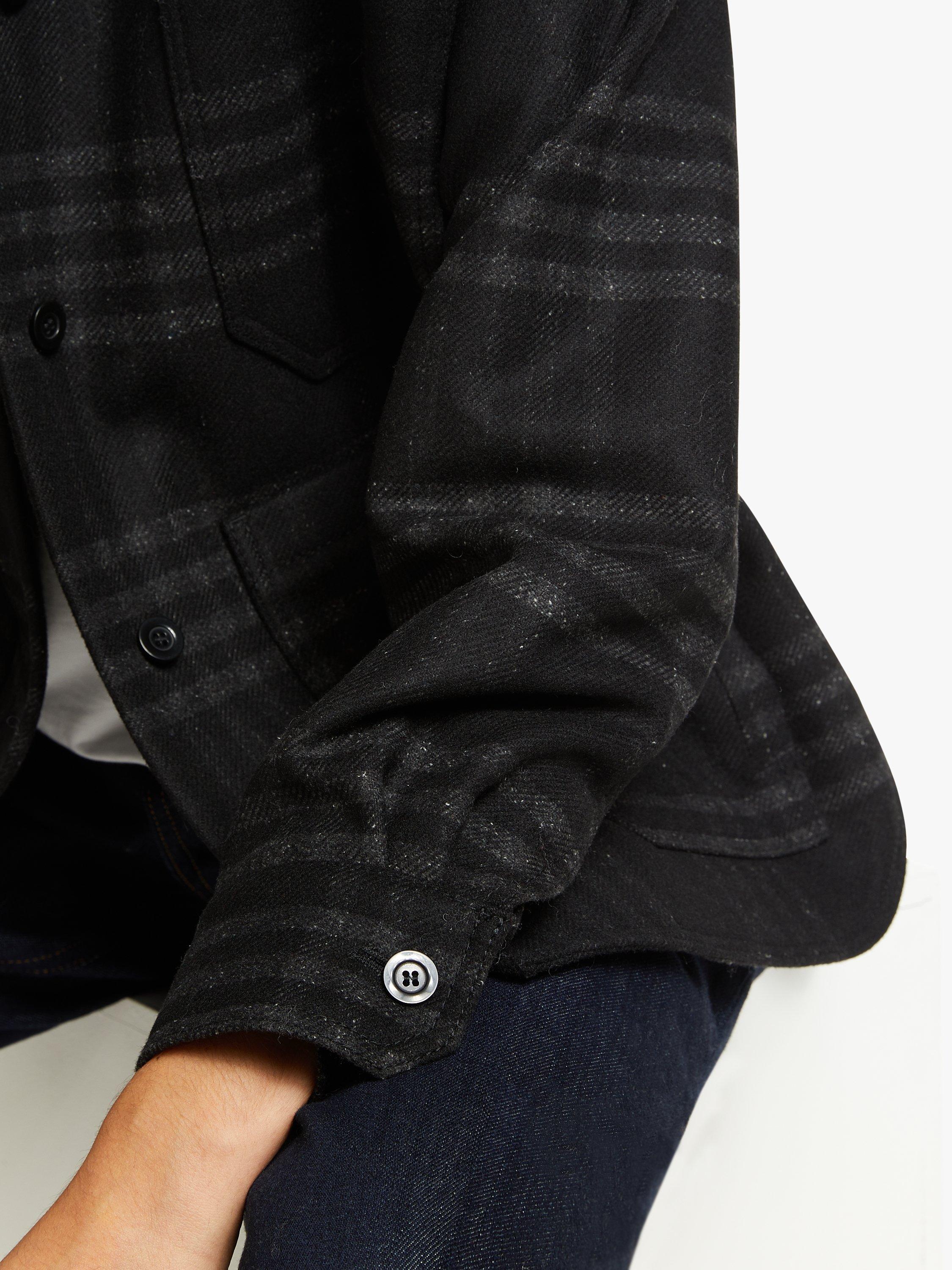 Kin Check Donkey Jacket, Black, 12