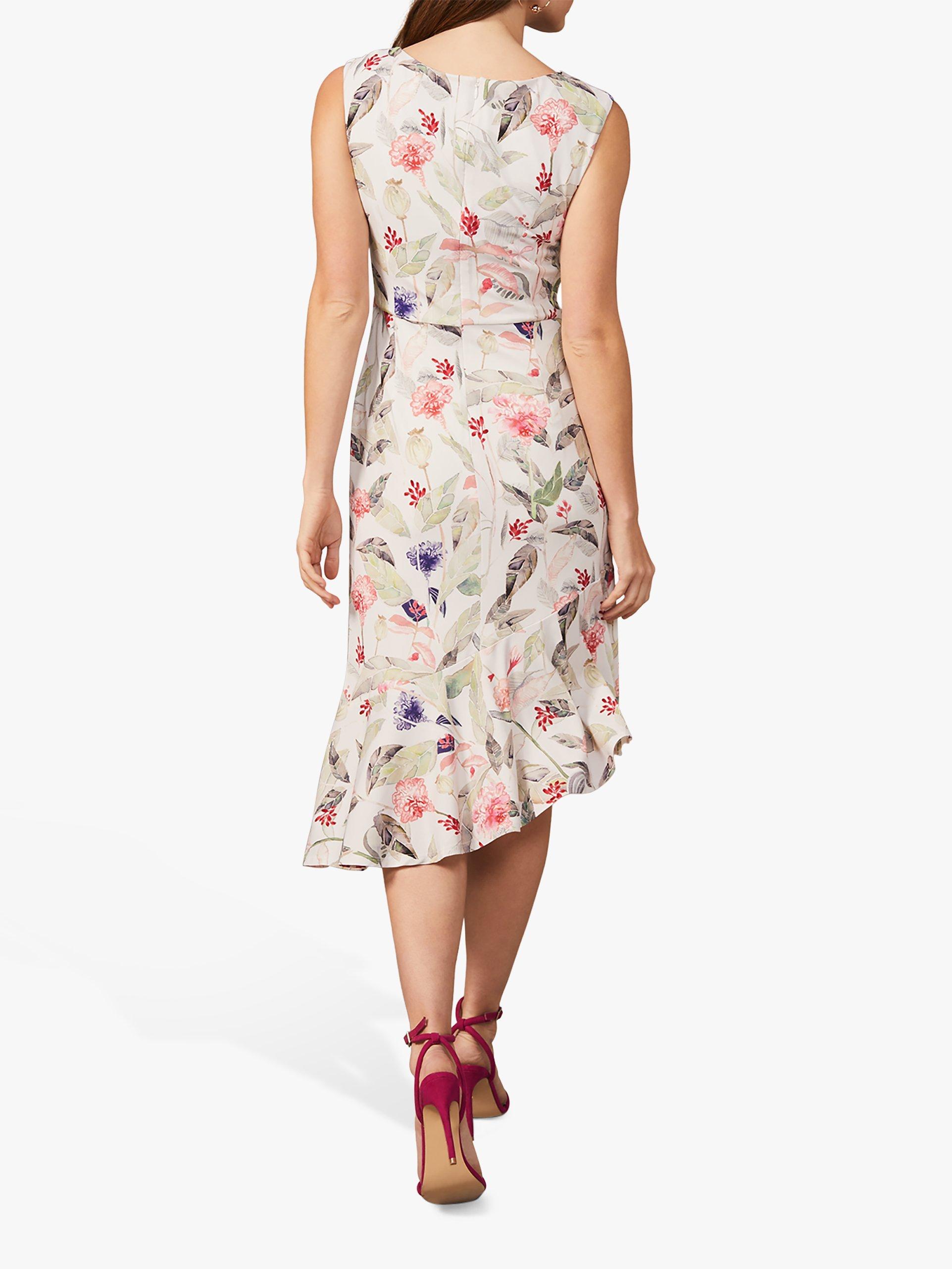 Phase Eight Dulcie Floral Print Midi Dress, Multi