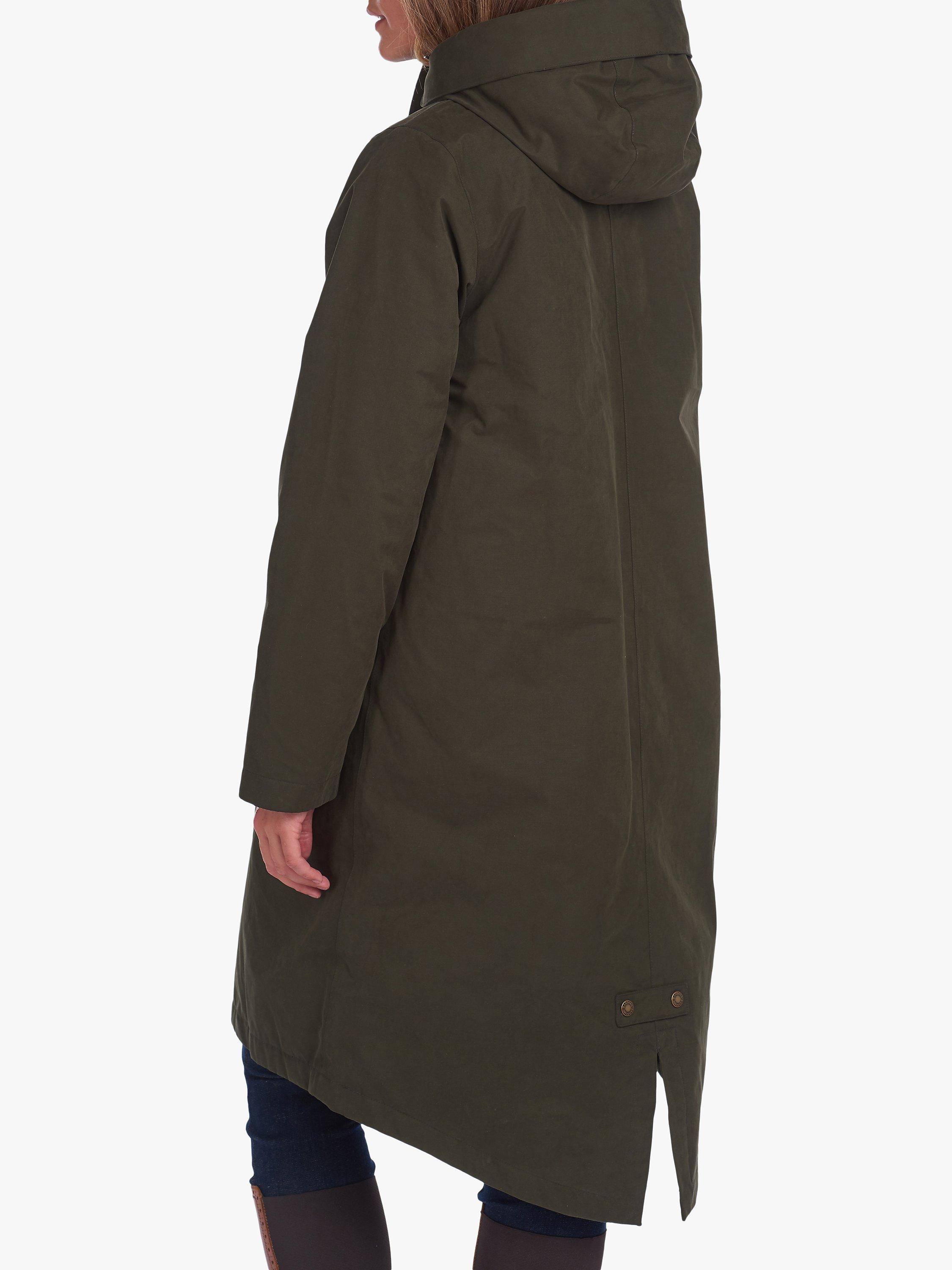 Barbour Wilderness Collection Limestone Waterproof Mid Length Jacket, Green