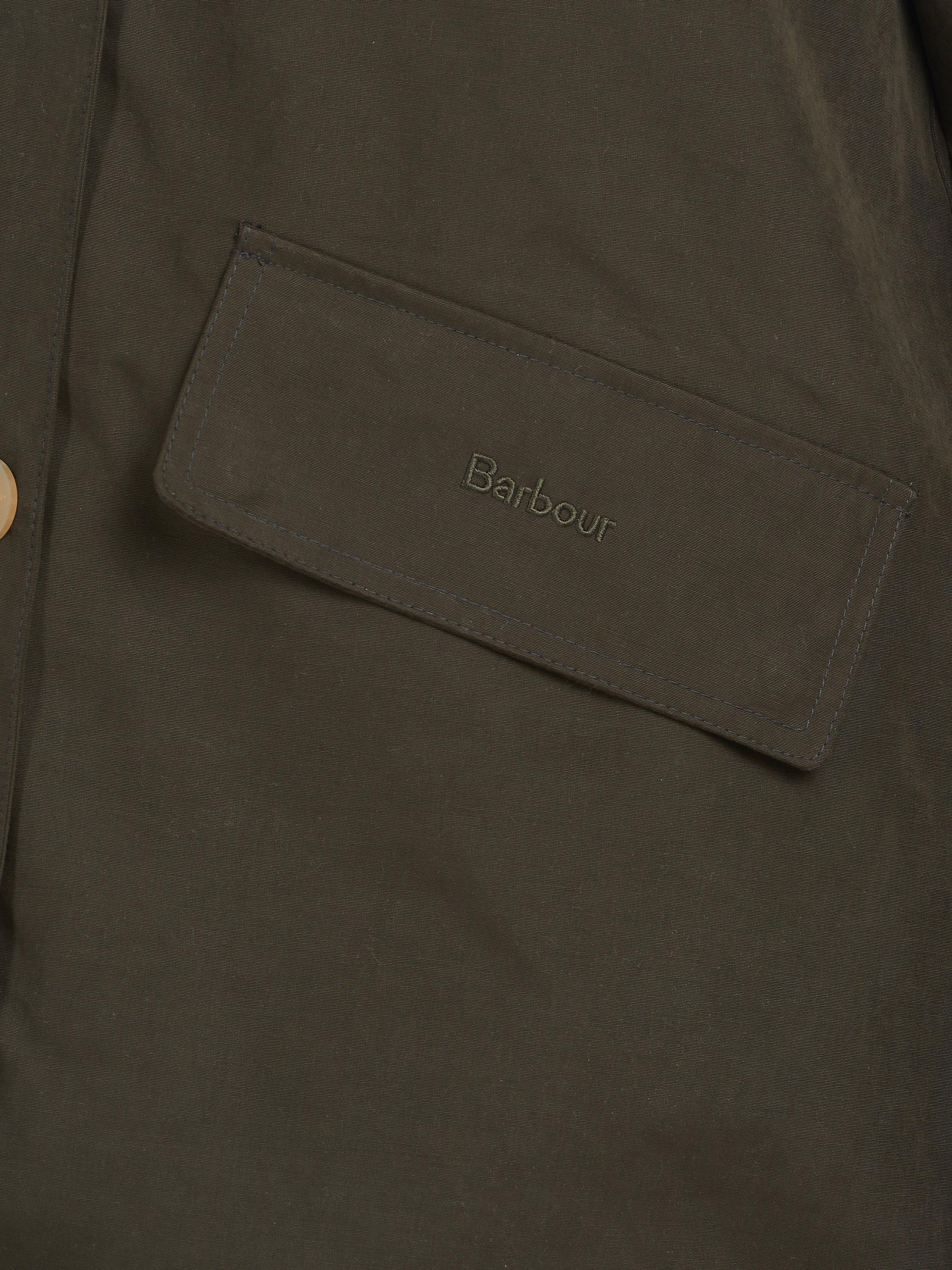 Barbour Wilderness Collection Limestone Waterproof Mid Length Jacket, Green