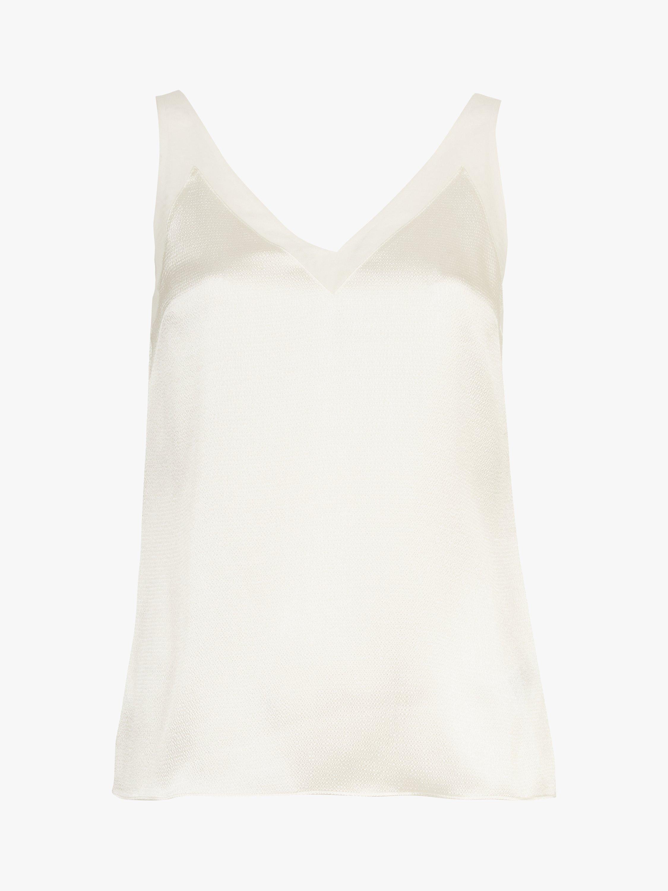 Ted Baker Lilyane V-Neck Mesh Cami Top, Ivory