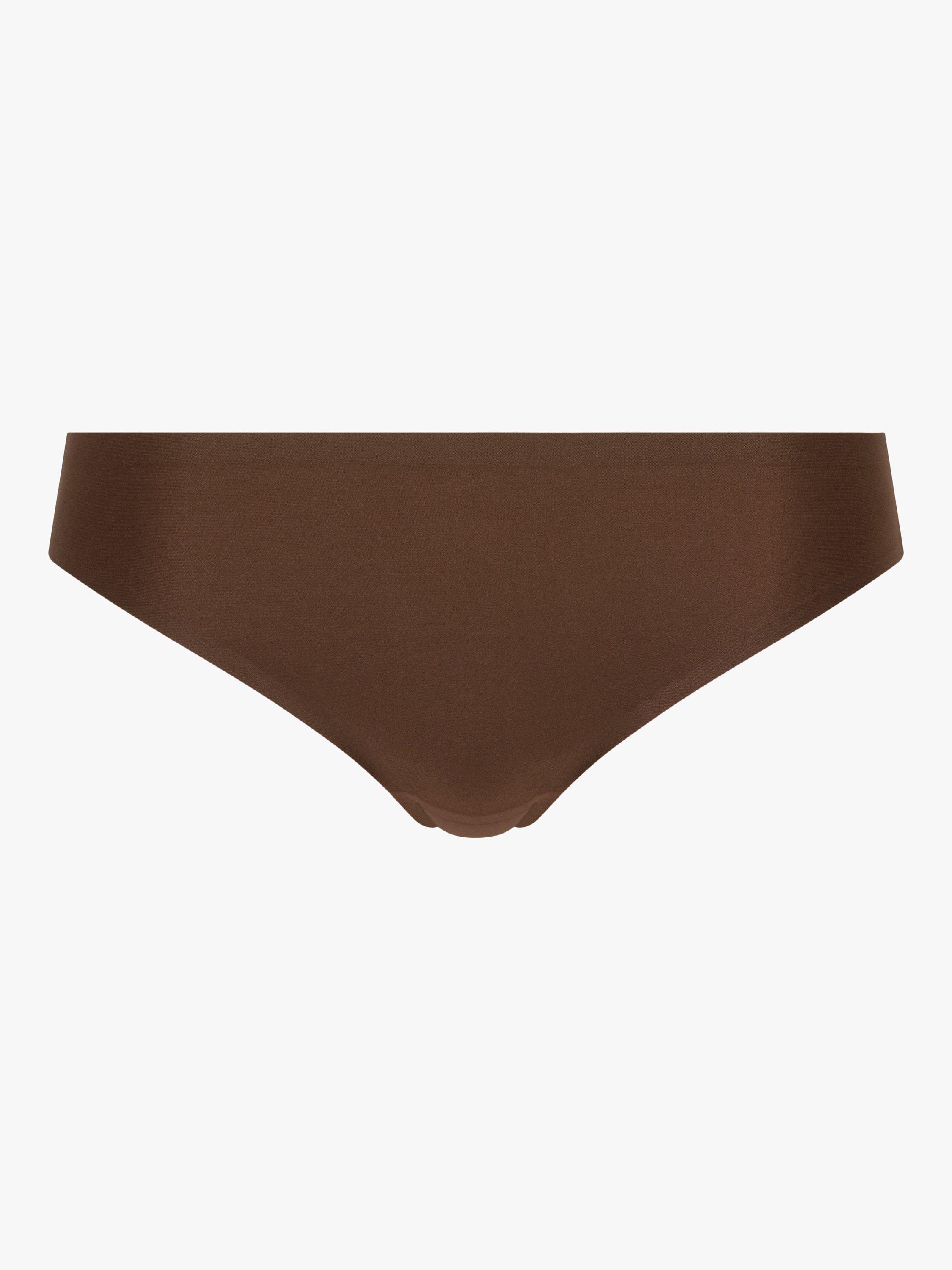 Chantelle Soft Stretch String Knickers, Walnut, One Size