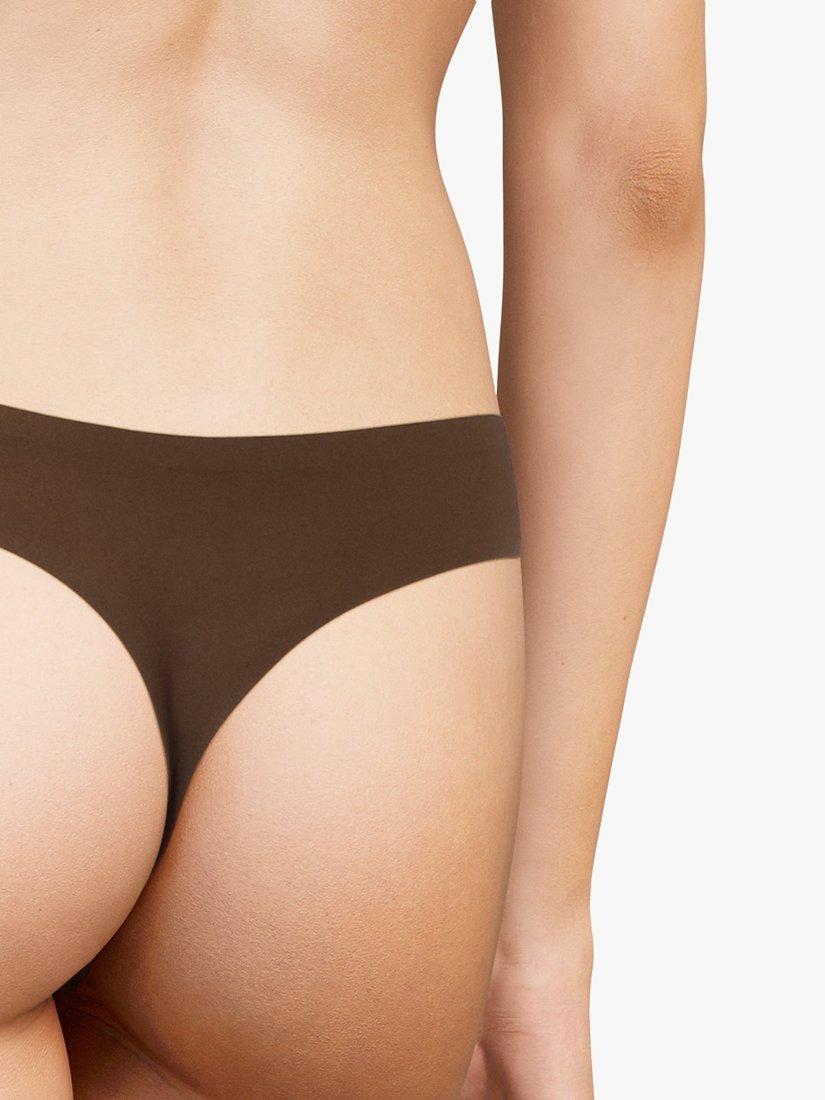 Chantelle Soft Stretch String Knickers, Walnut, One Size