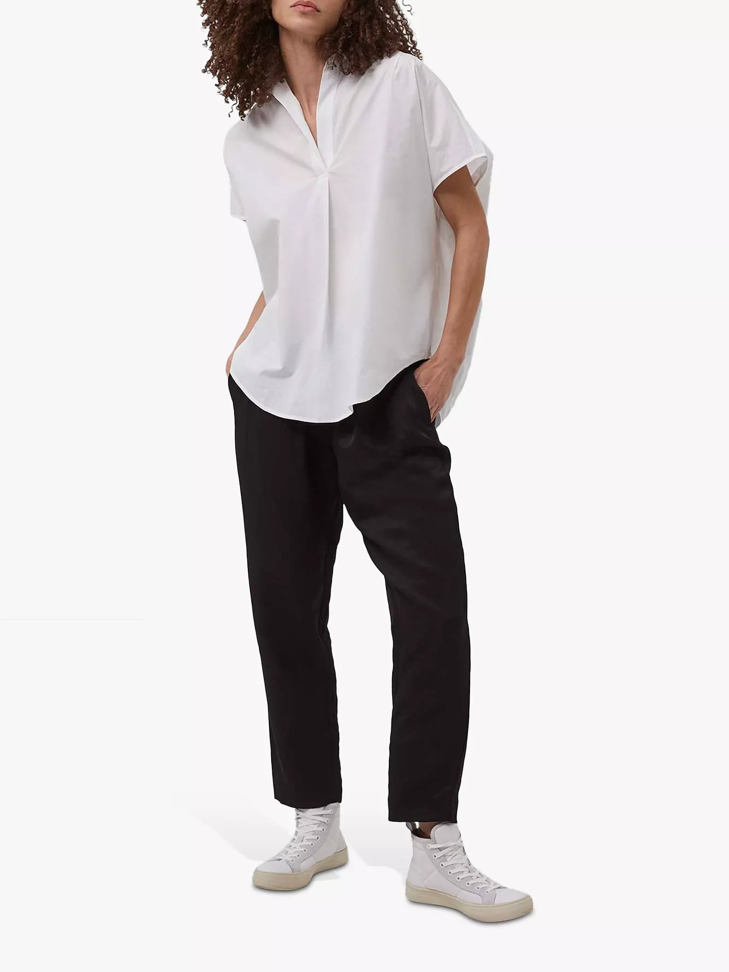 French Connection Cele Rhodes Poplin Short Sleeve Shirt