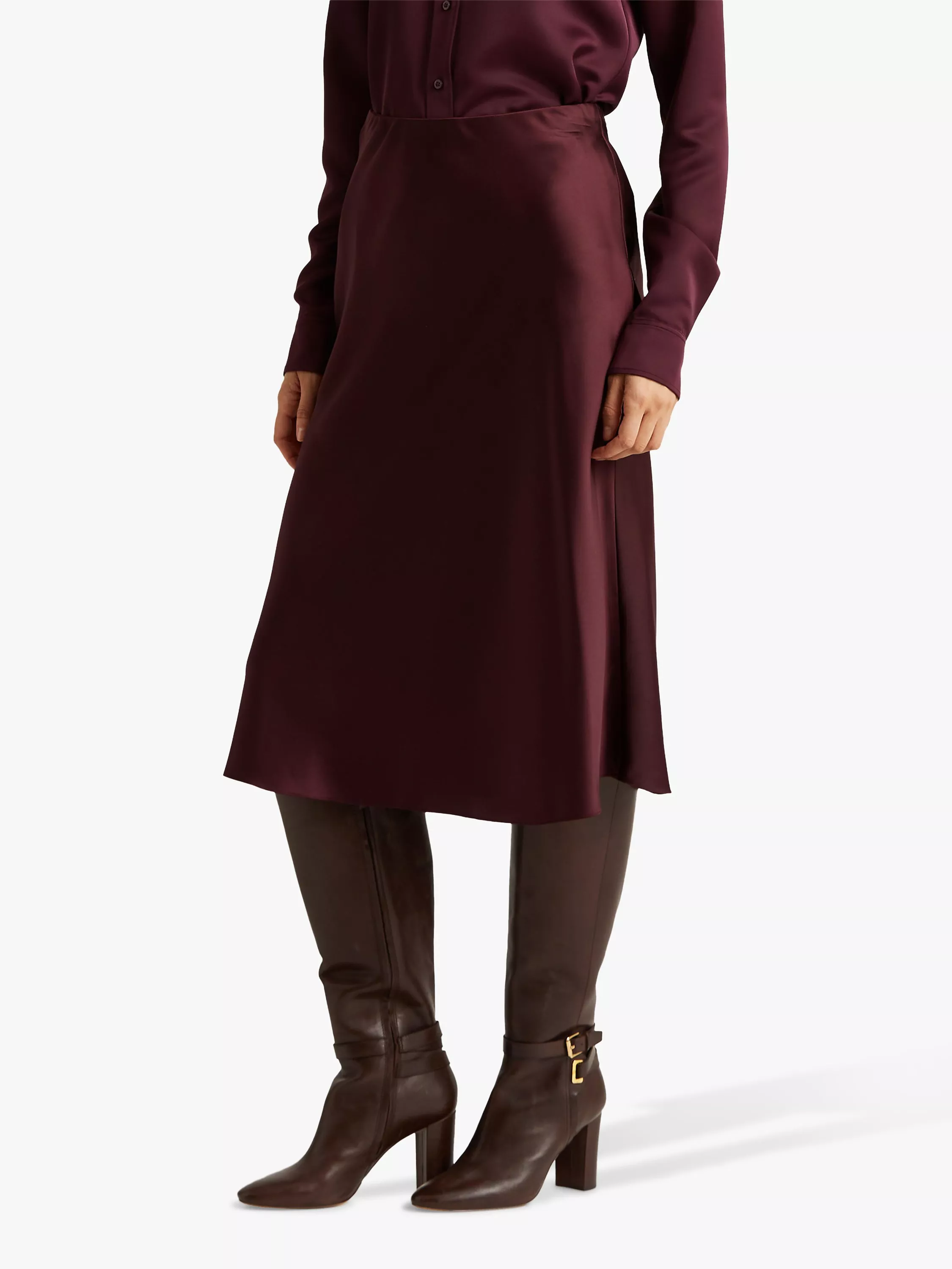 Lauren Ralph Lauren Sharae Straight Skirt, Pinot Noir