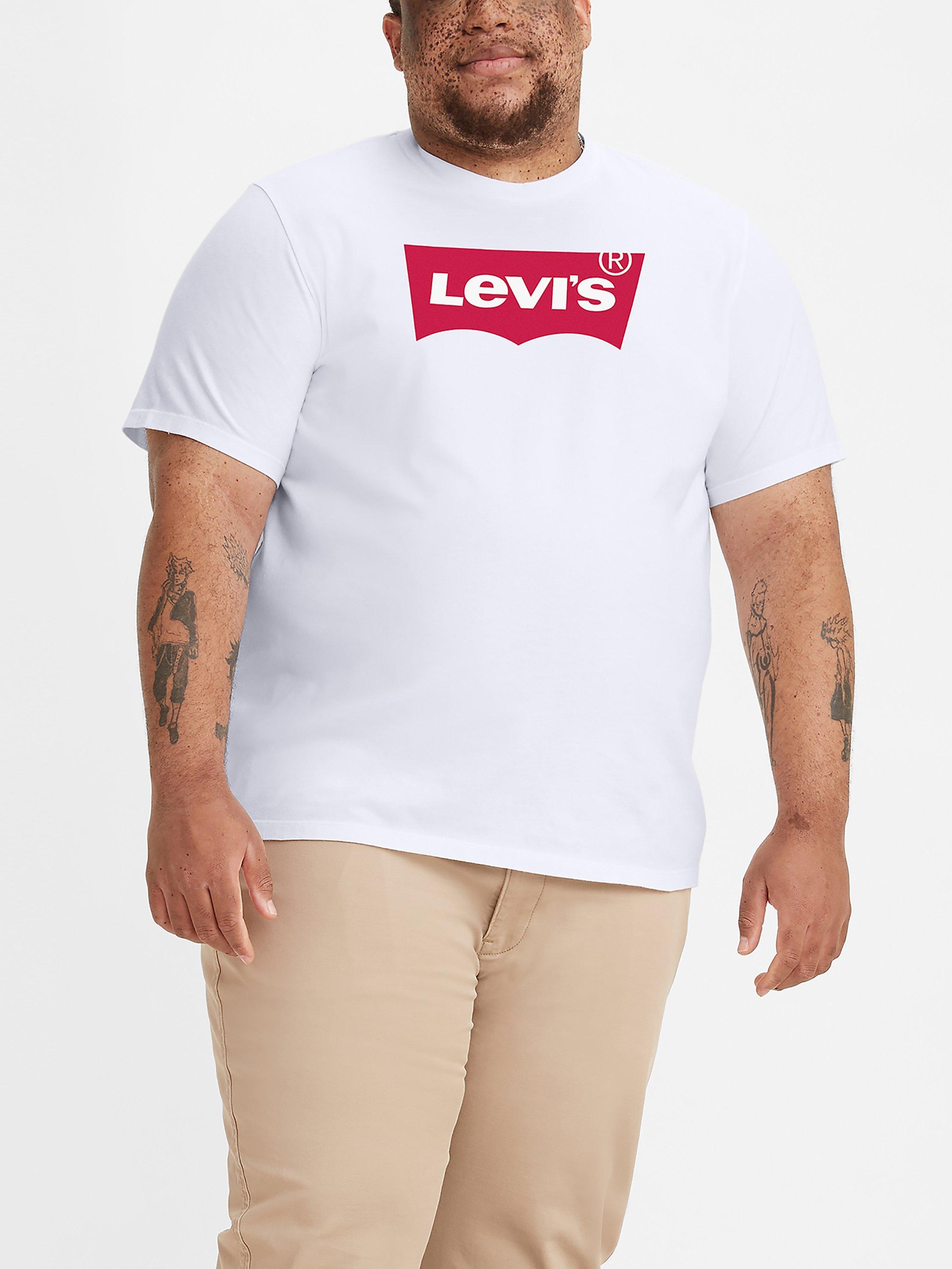 Levi s Batwing Big Tall Graphic Logo T Shirt White