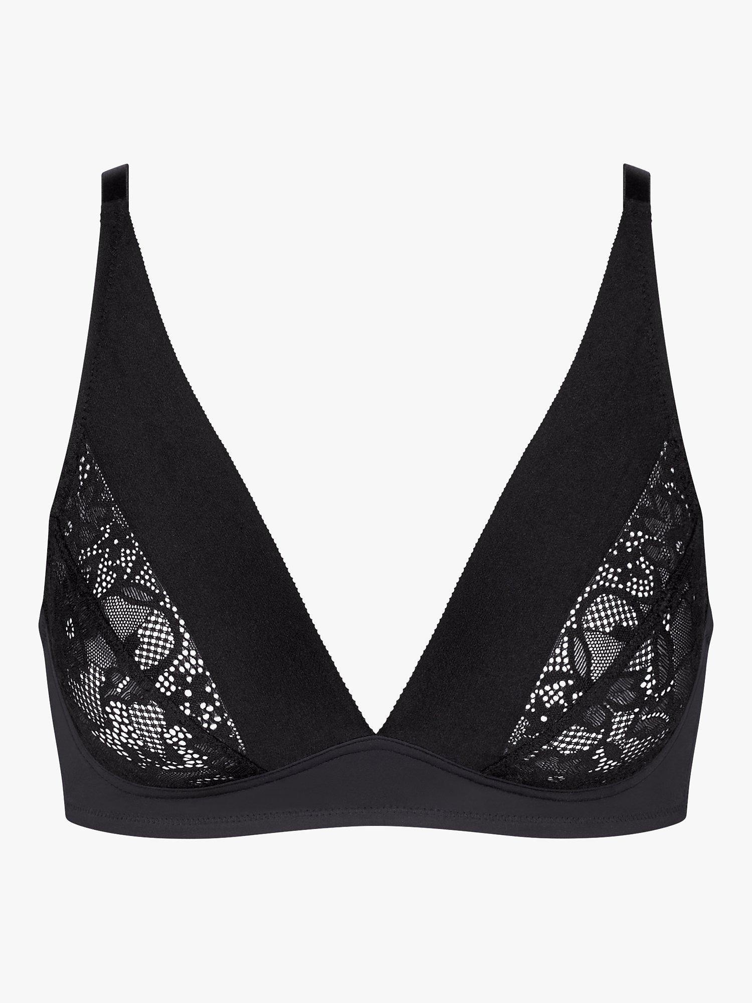 Triumph Vivid Spotlight Non-Wired Plunge Bra, Black