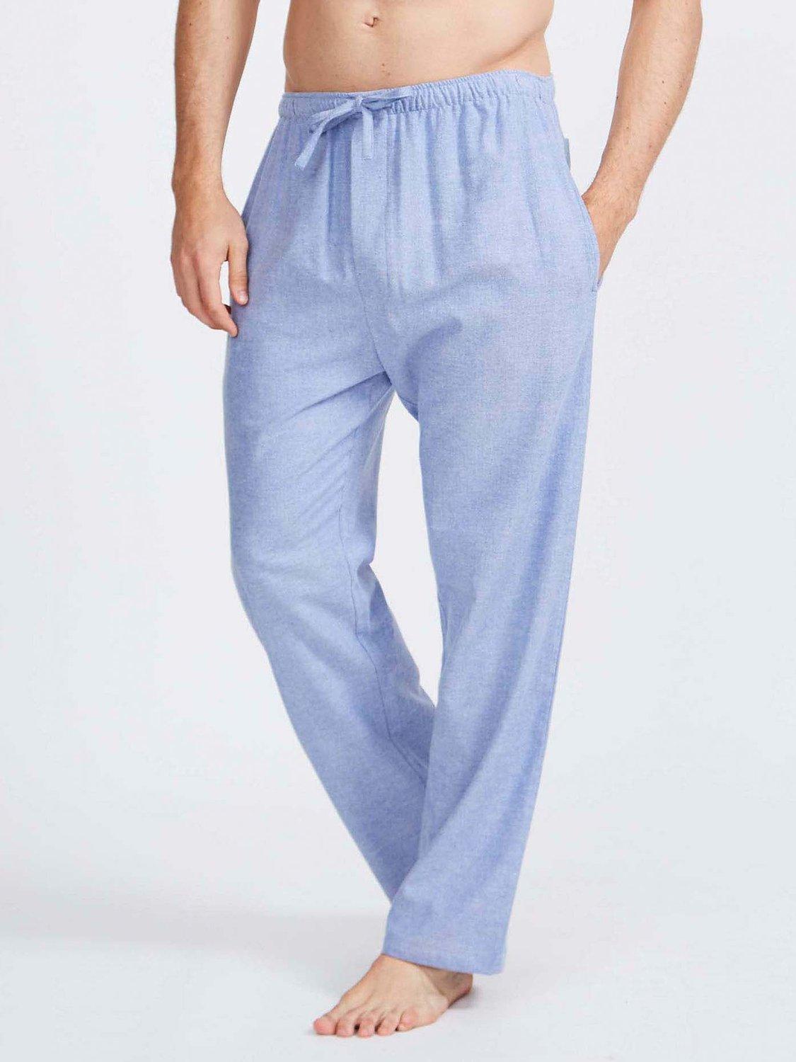 British Boxers Herringbone Brushed Cotton Pyjama Trousers ...