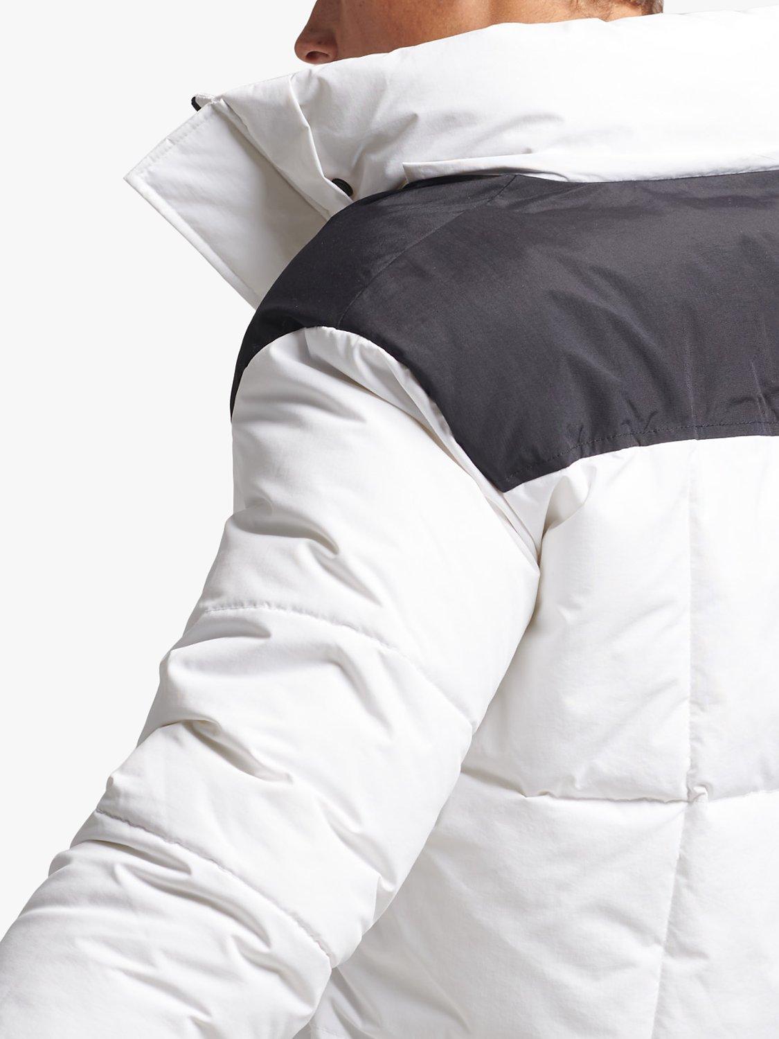 Superdry Hooded Box Quilt Puffer Jacket, Optic