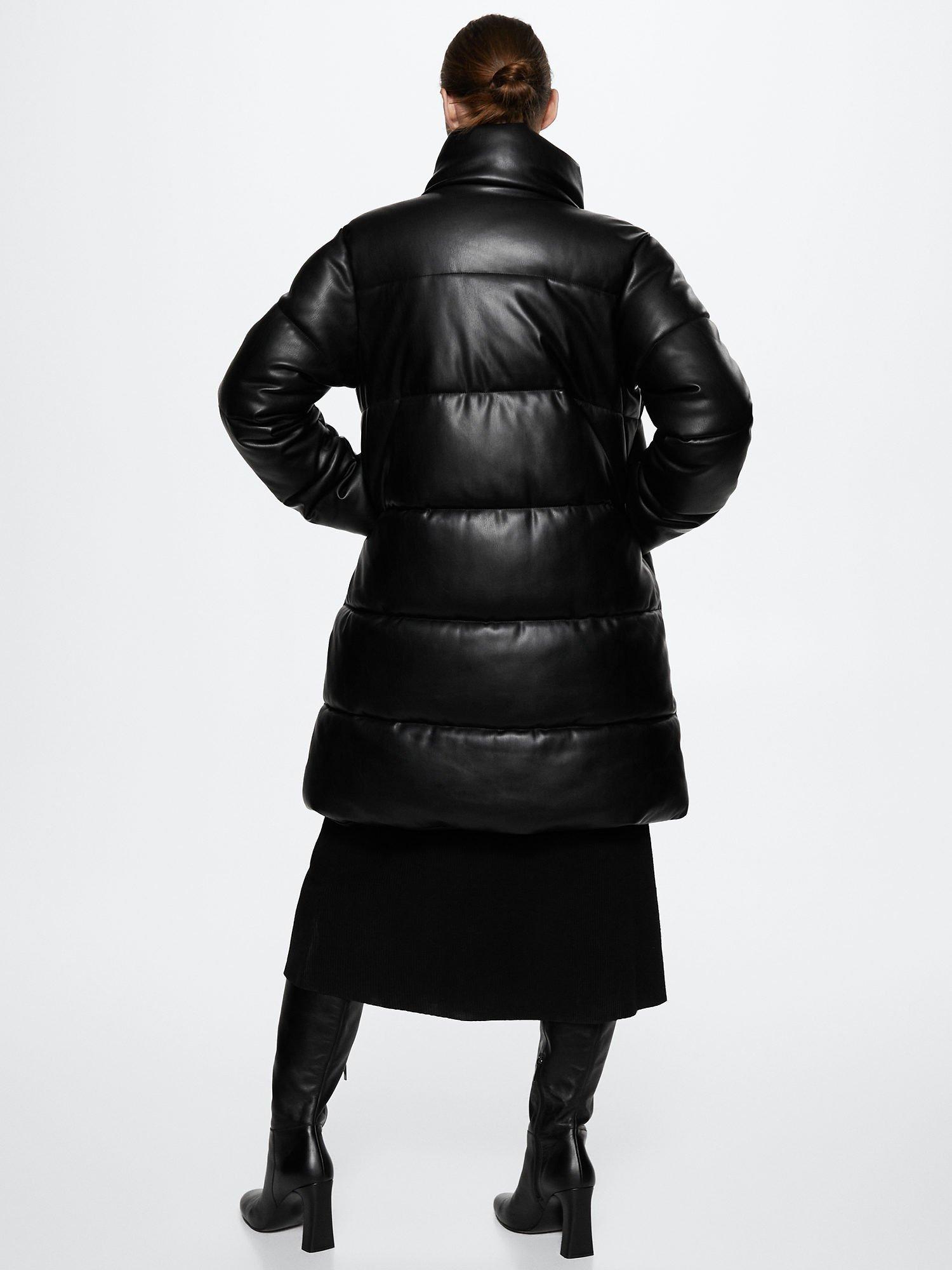 Mango Puffer Jacket, Black