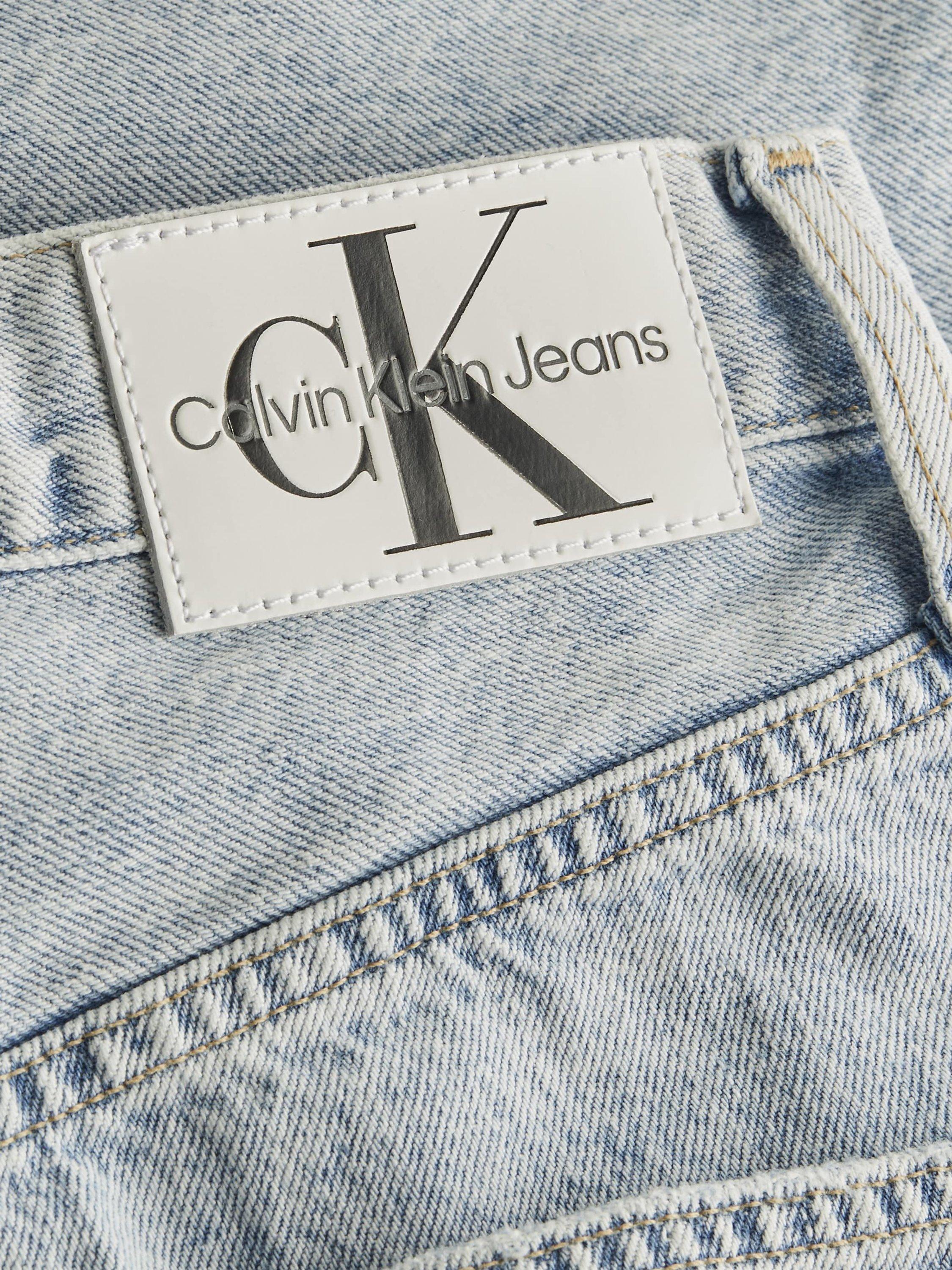 Calvin Klein High Rise Relaxed Jeans, Denim Light