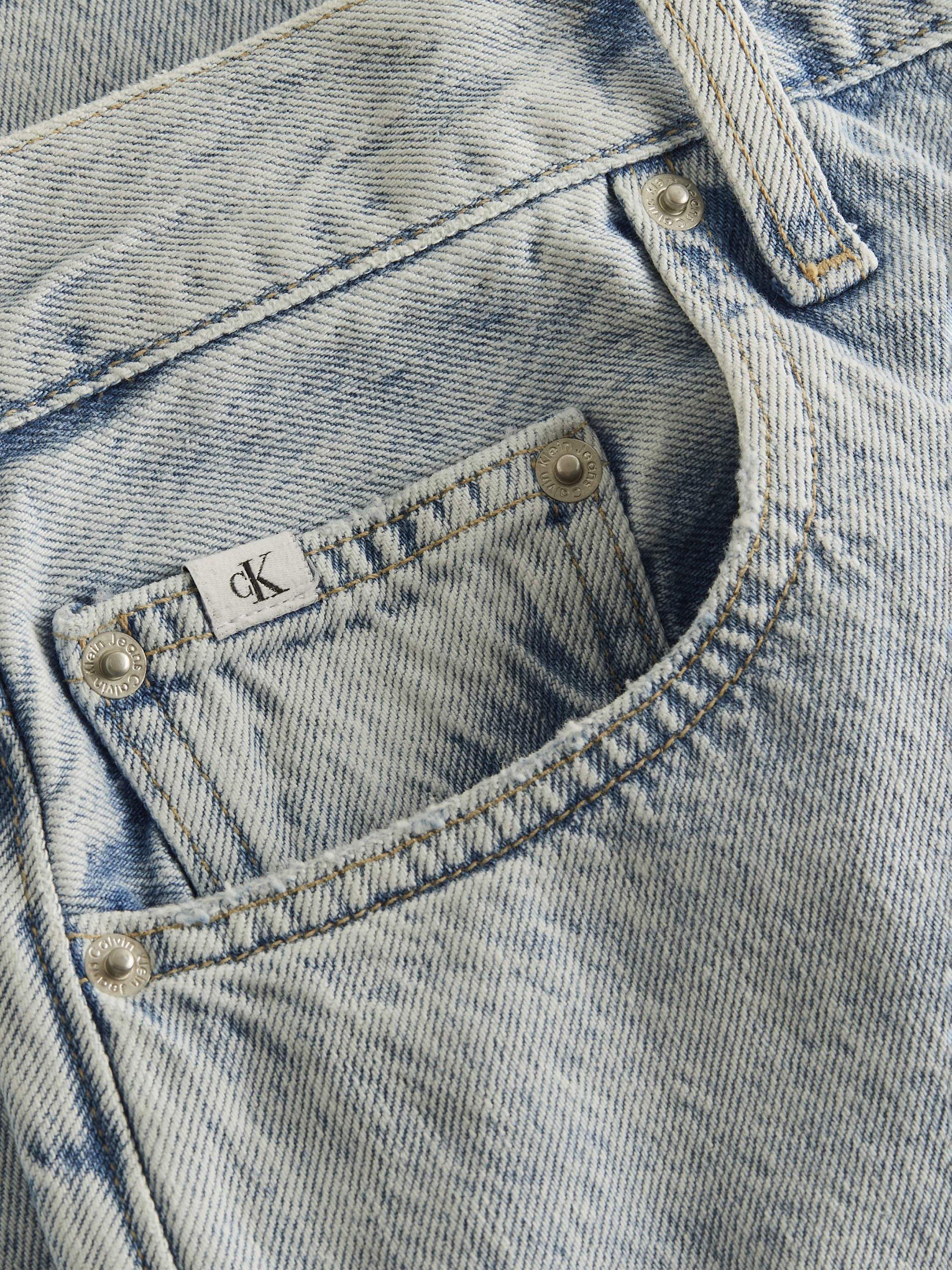 Calvin Klein High Rise Relaxed Jeans, Denim Light
