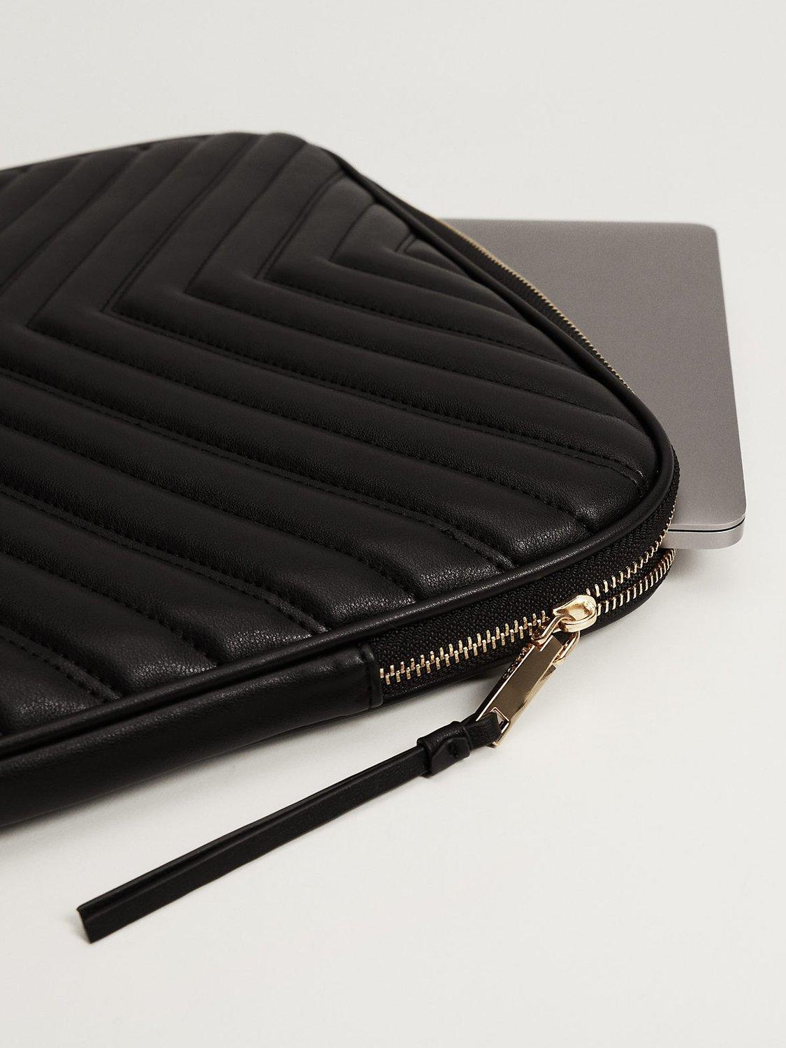 Mango Sevilla Padded Laptop Case, Black
