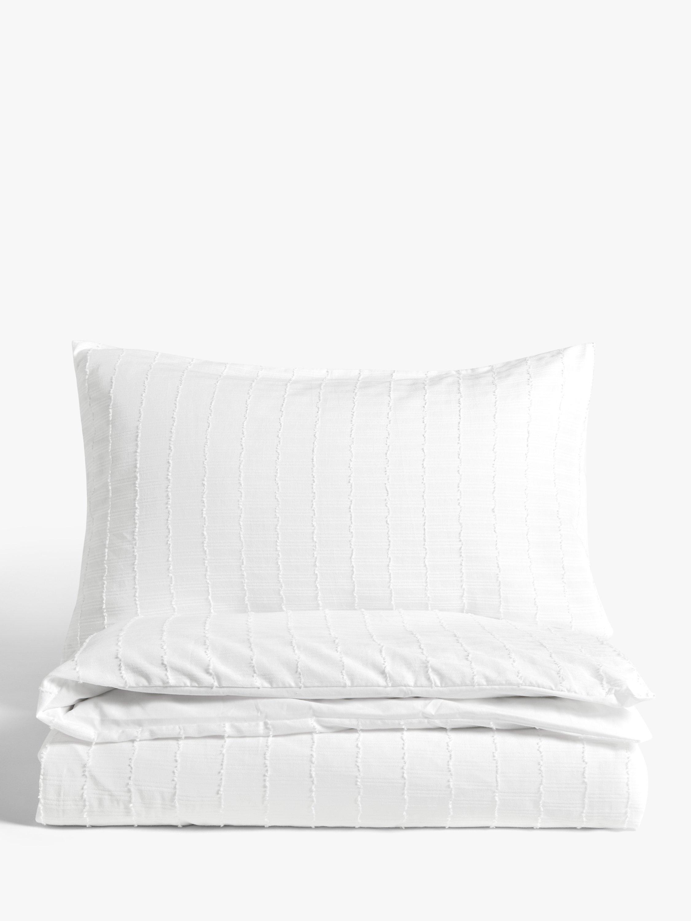 John Lewis ANYDAY Woven Stripe Jacquard Duvet Cover Set