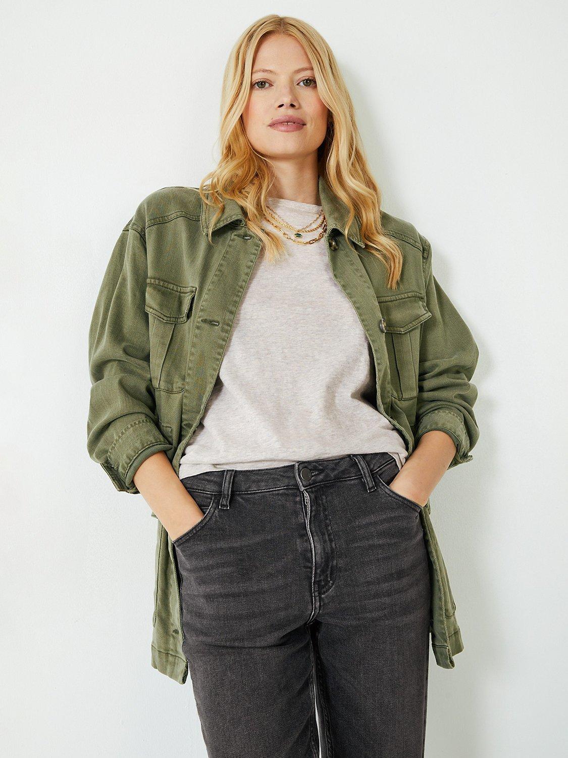 HUSH Pippa Utility Jacket, Khaki