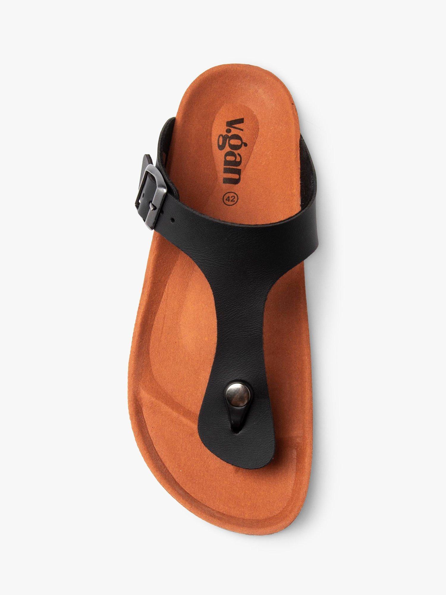 V.GAN Vegan Pea Toe Post Footbed Sandals
