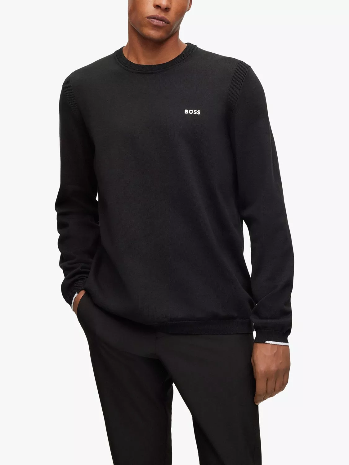 BOSS Tech Flex Cotton Jumper