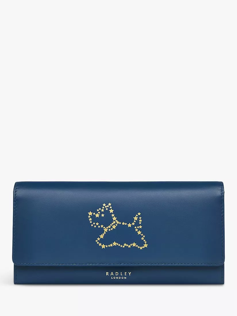 Radley Radley Stardust Large Flap Over Purse, Blue
