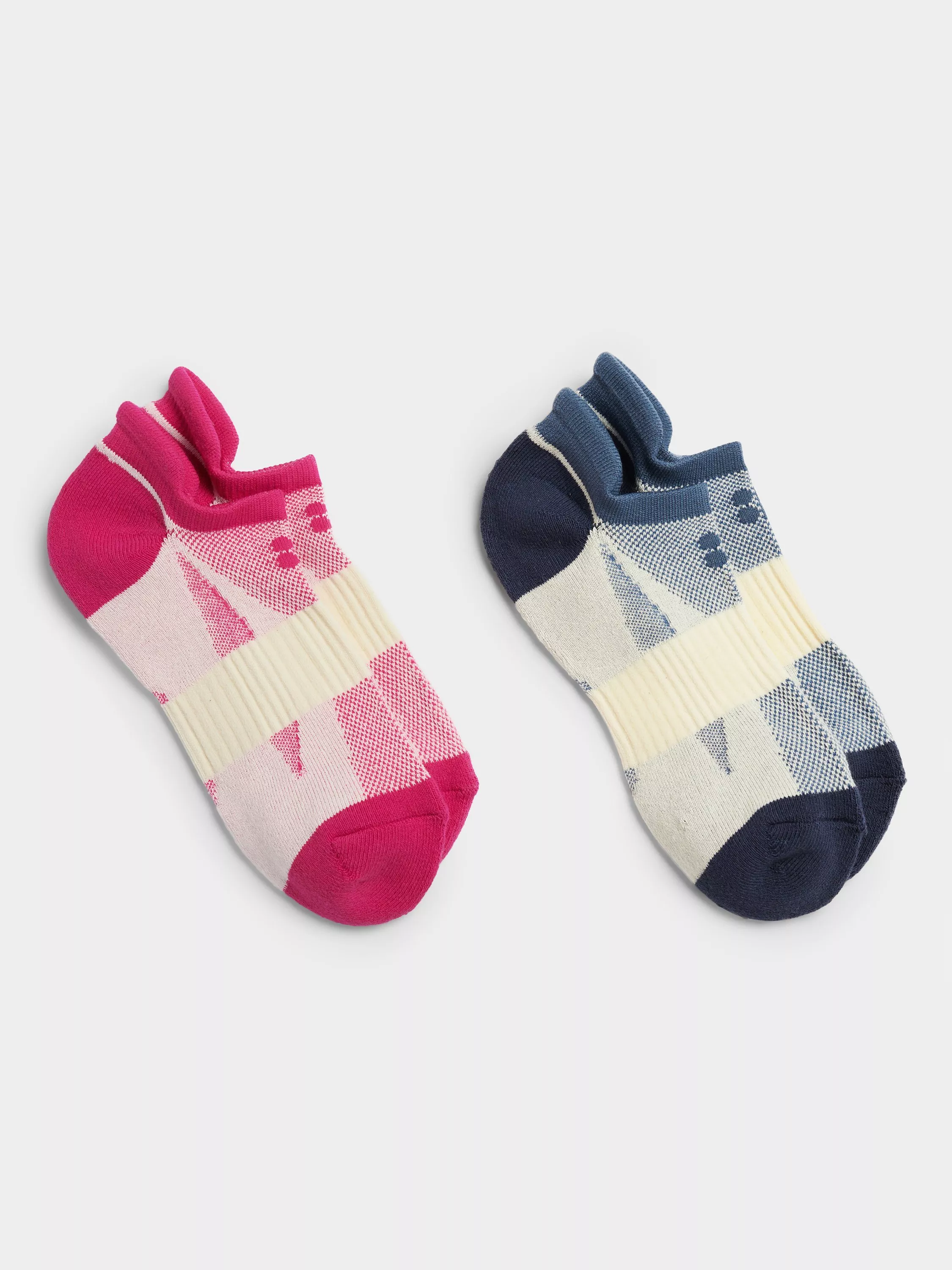 Sweaty Betty Technical Run Organic Cotton Trainer Socks, Pack of 2 ...