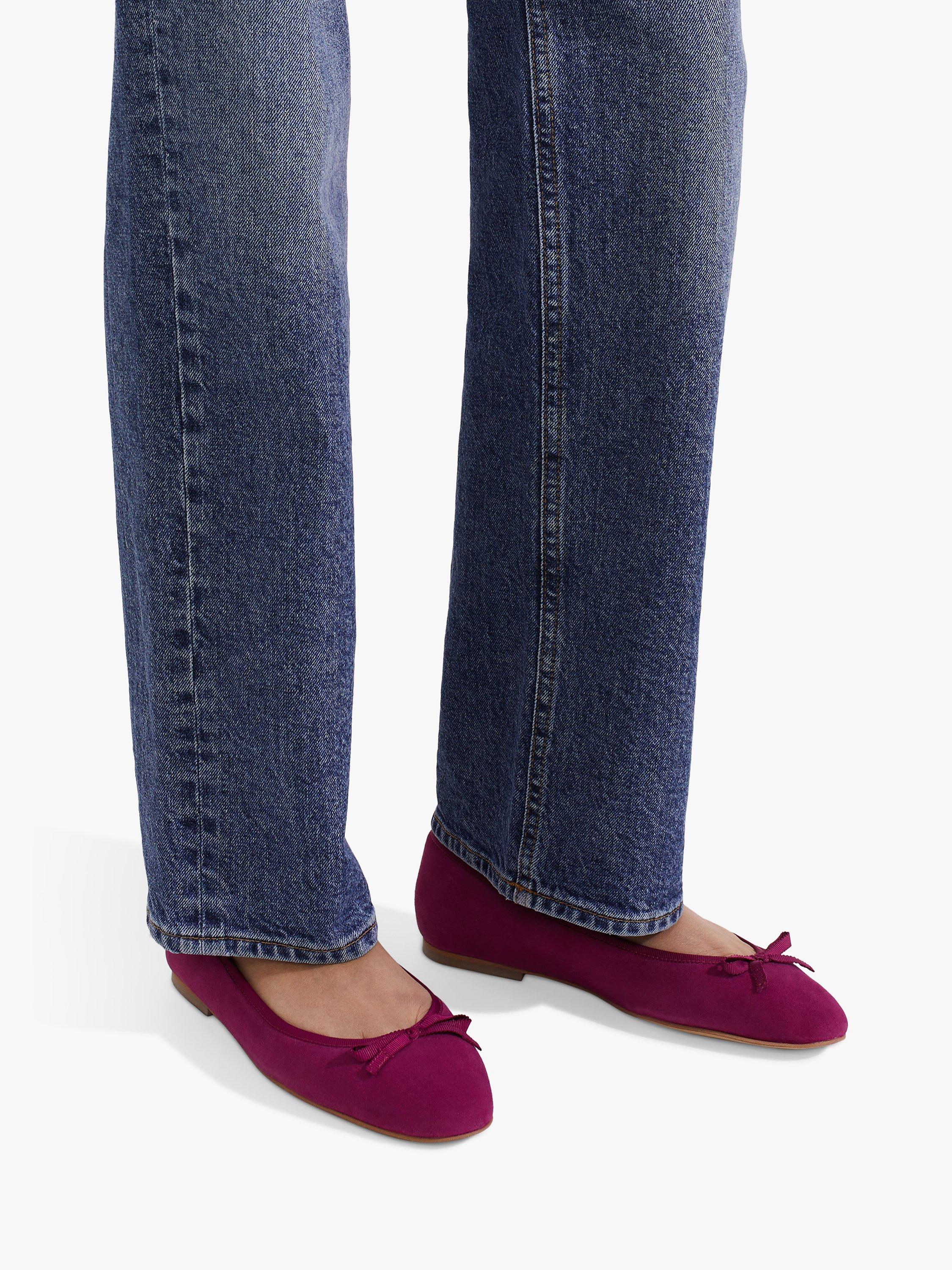 Hobbs Lisa Ballerina Ballet Pumps, Bramble Purple