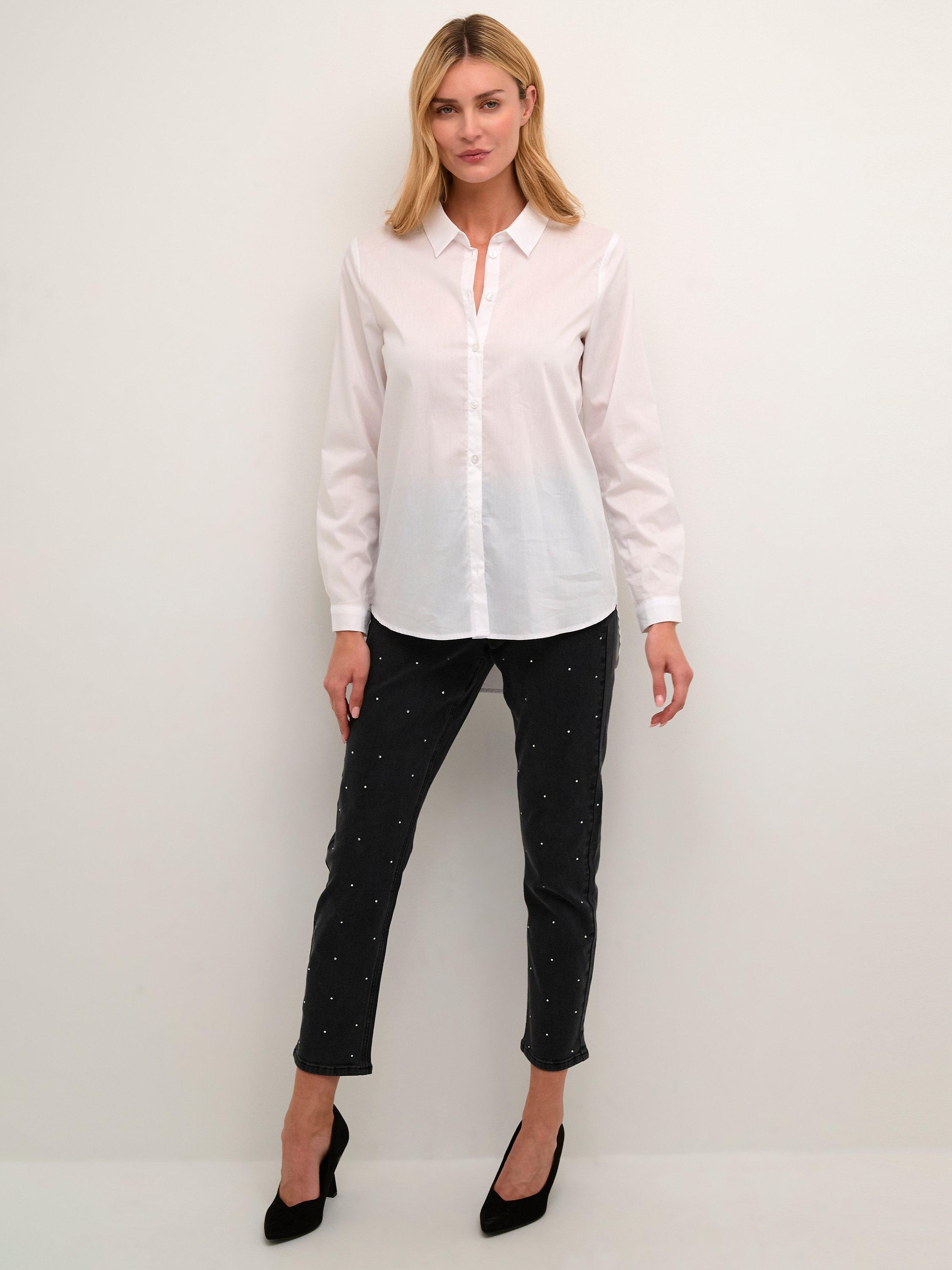 KAFFE Nicole Shirt, Optical White