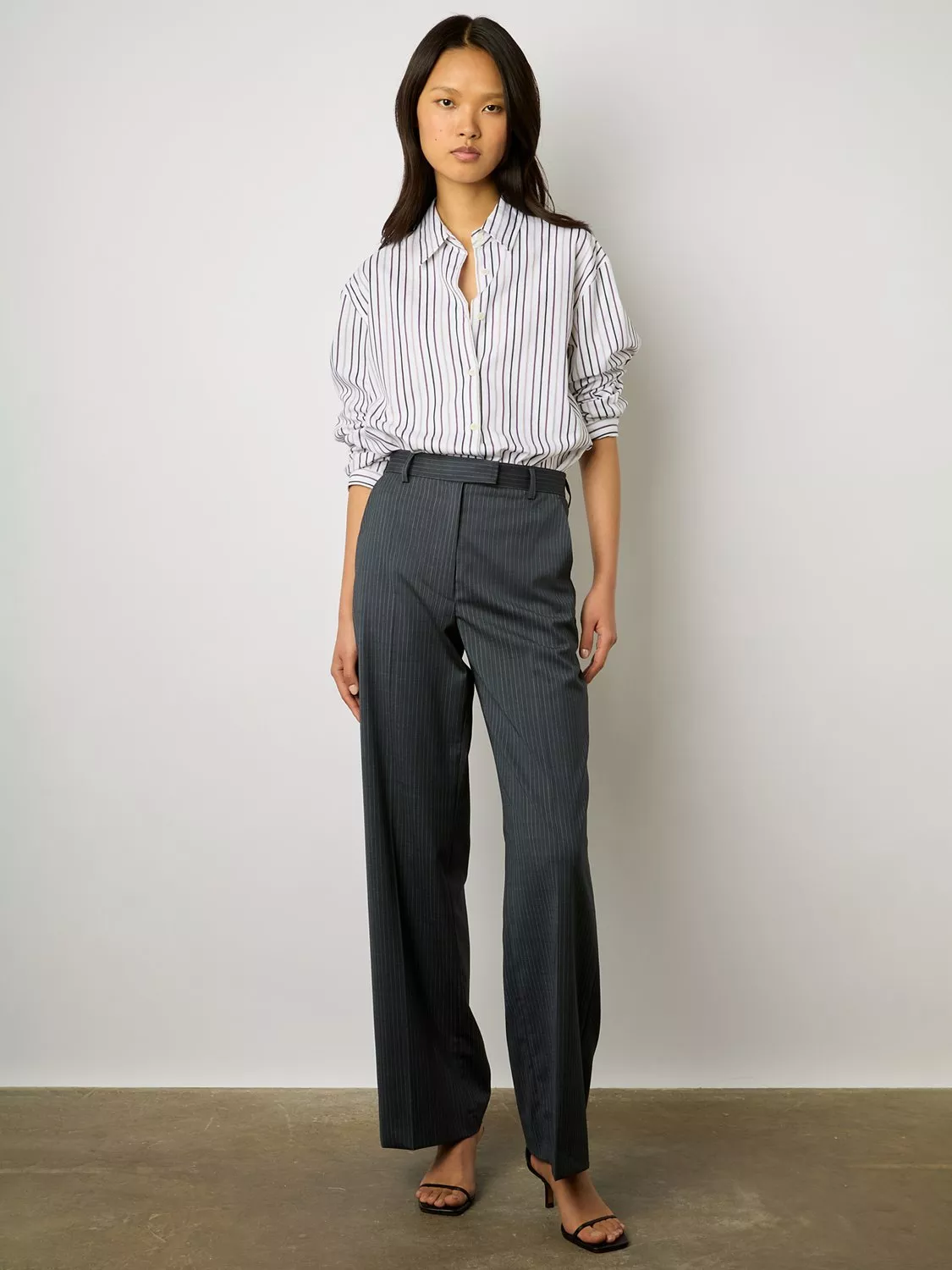 Gerard Darel Attila Cotton Long Sleeve Shirt, Purple