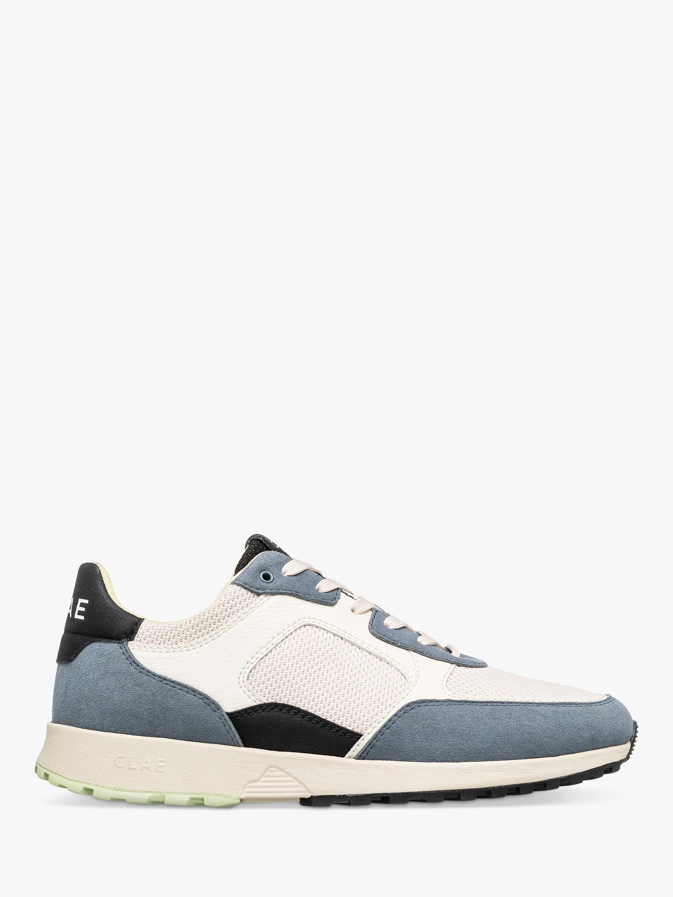 CLAE Joshua Lace Up Trainers, White/Blue
