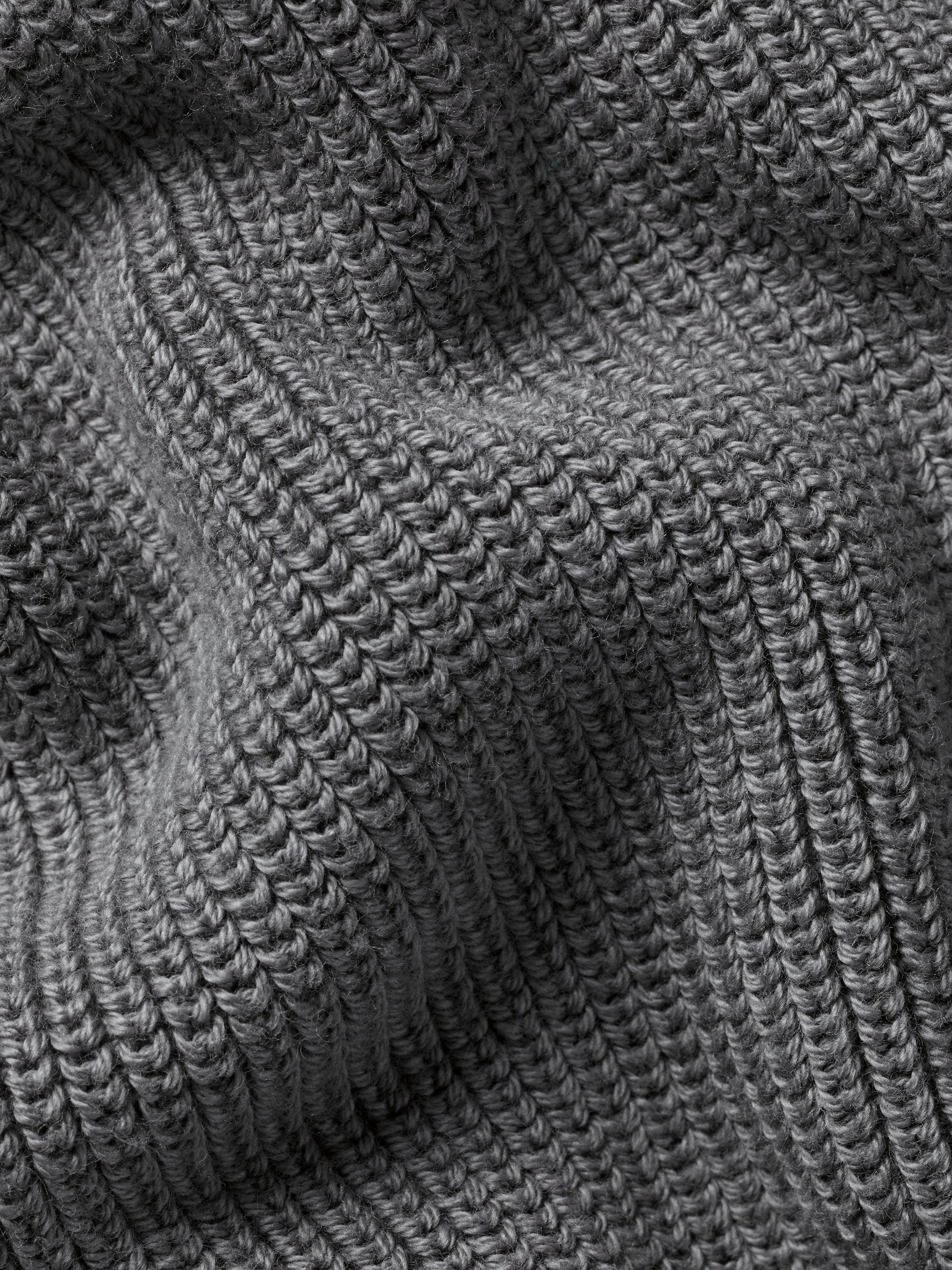 Charles Tyrwhitt Ribbed Crew Neck Jumper, Flint Grey