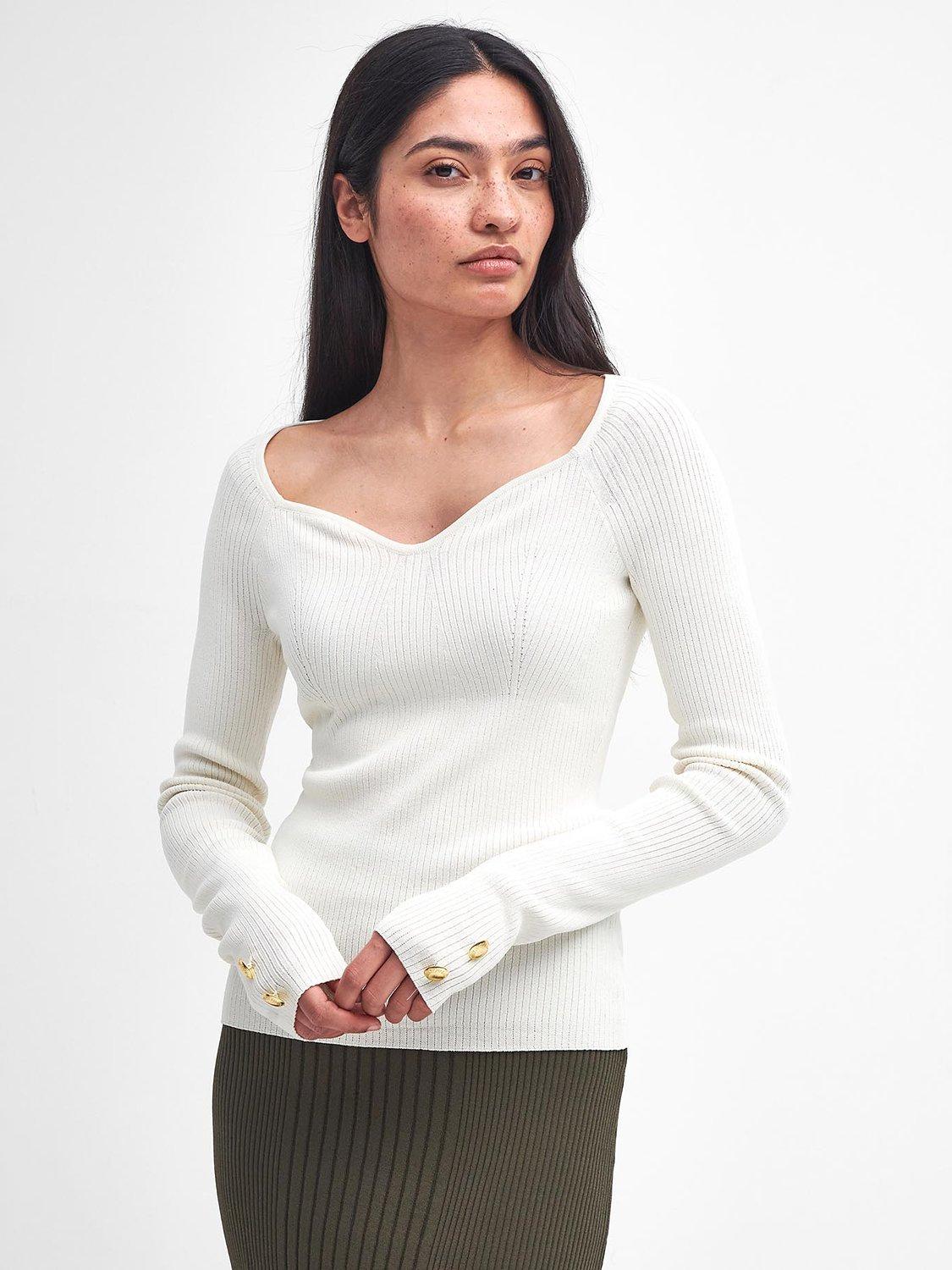 Barbour Irina Knit Jumper Ecru