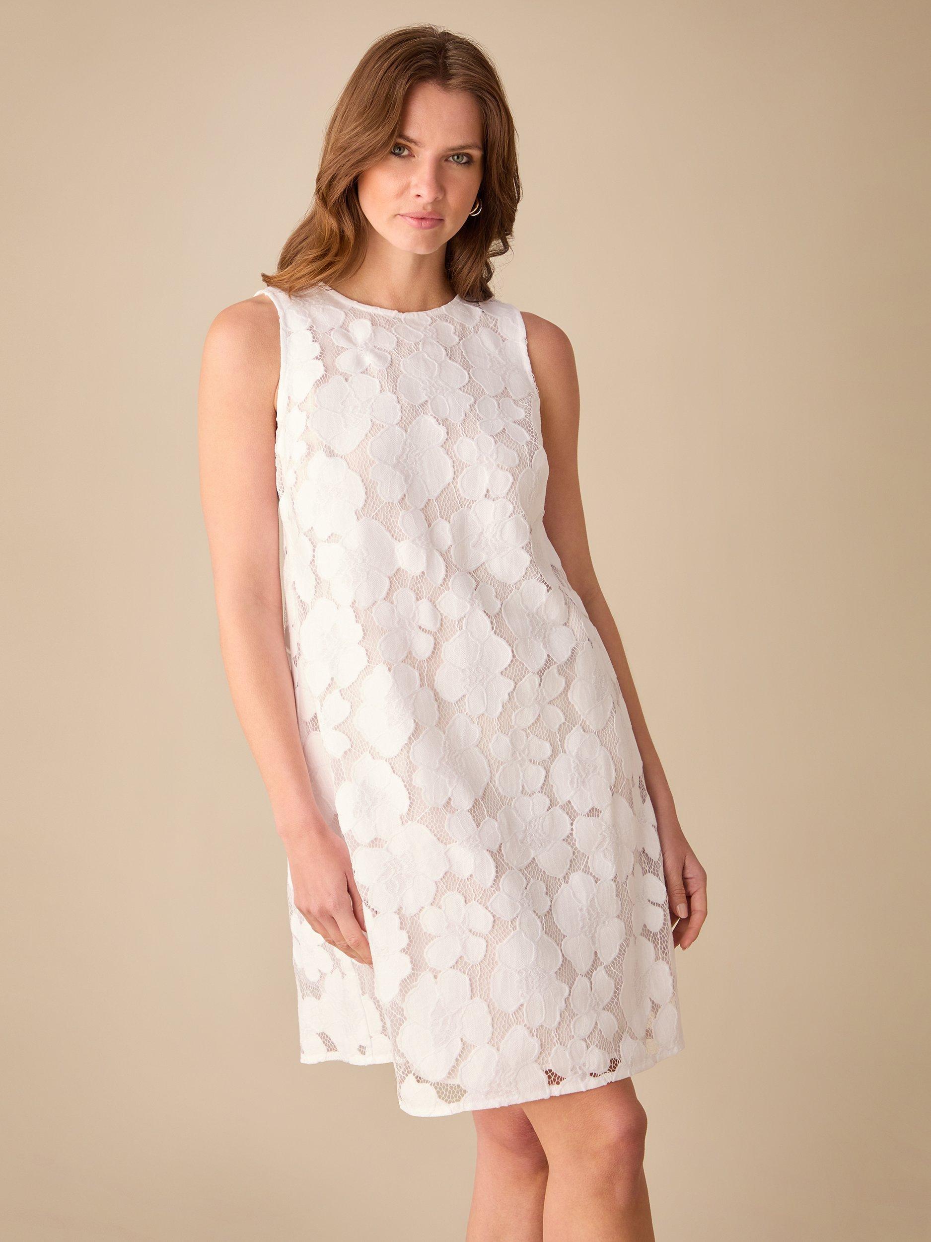 Petite white dresses store