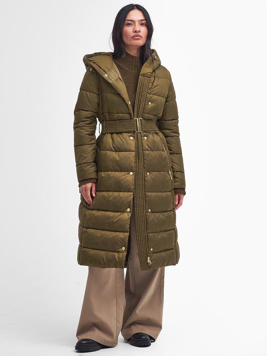 Barbour International Trackline Puffer Coat Empire Green