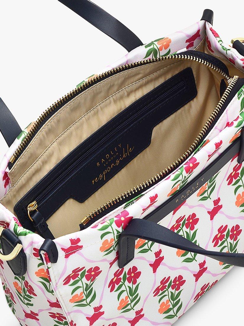 Radley Carousel Floral Print Tote Bag, Chalk/Multi