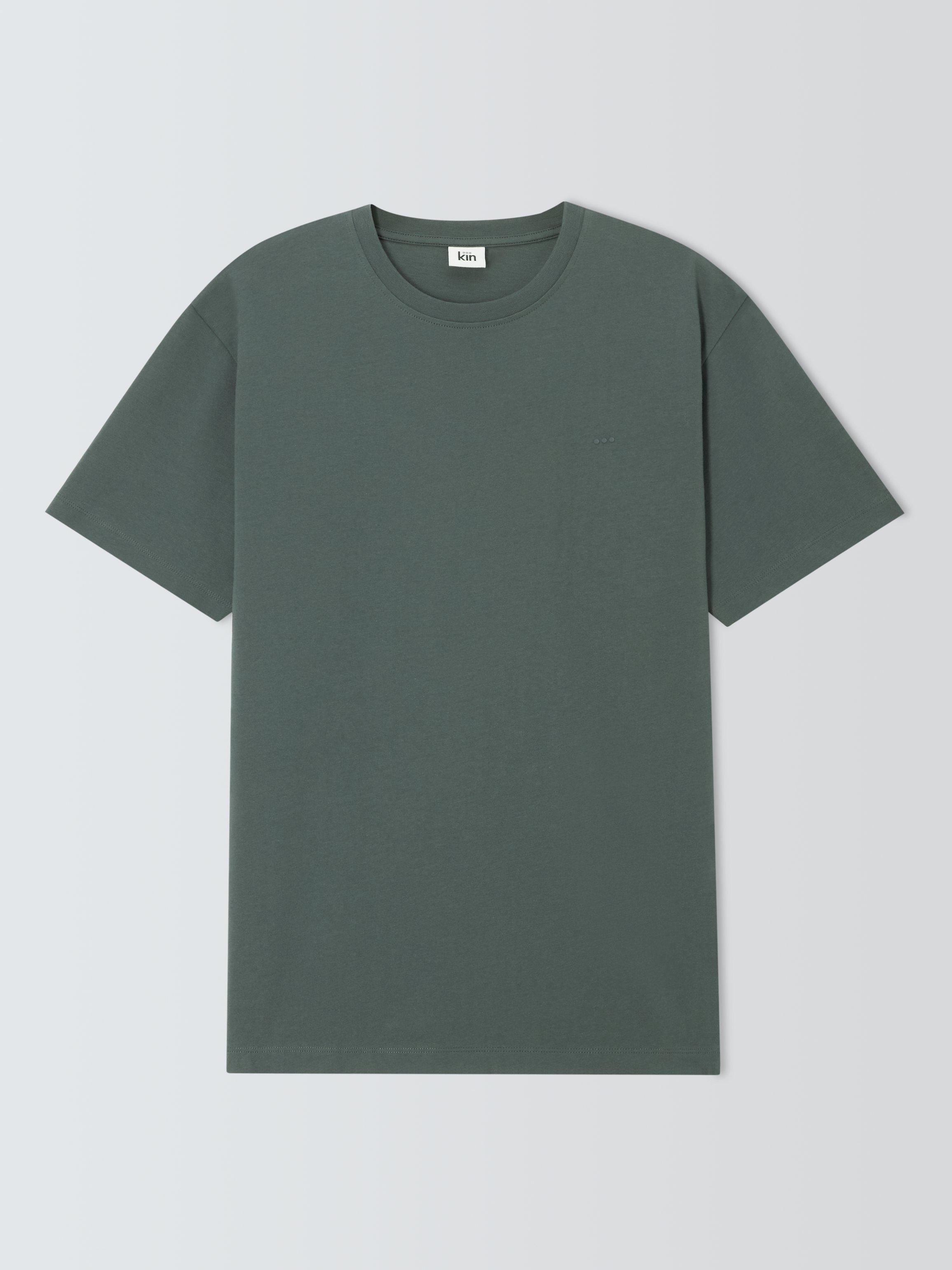 Kin Logo Cotton T-Shirt, Urban Chic, XXL