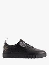 Clarks Kids Kick Step School Shoes Black