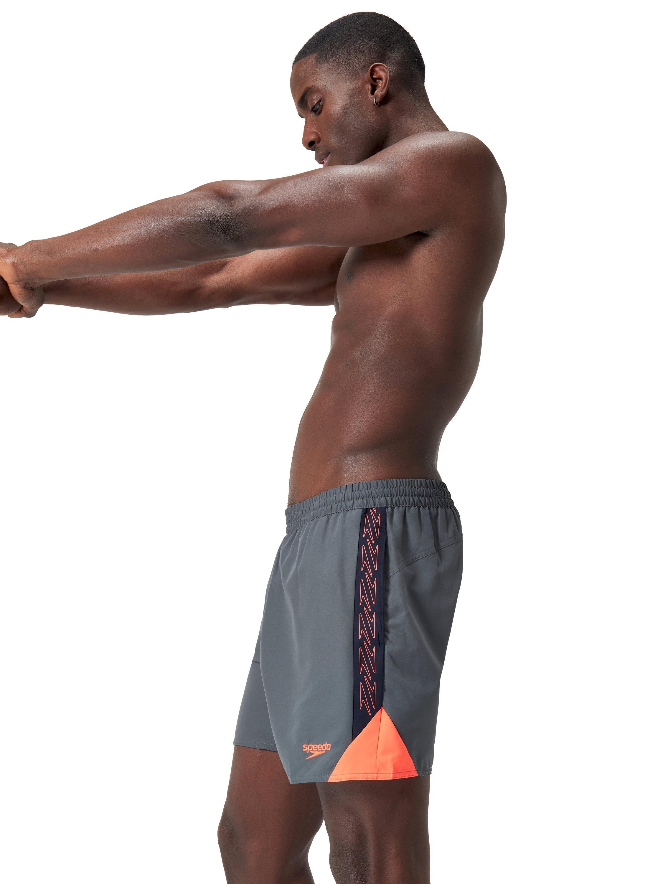 Speedo Hyper Boom Splice 16 Swim Shorts True Navy Red