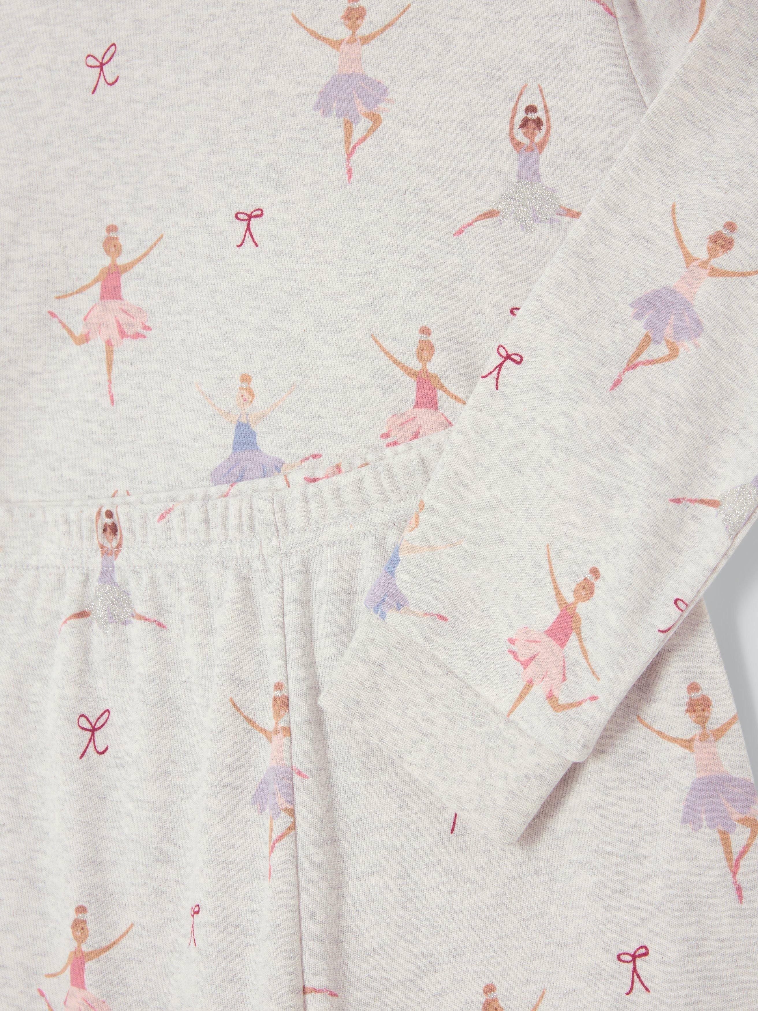 John Lewis Kids' Dancing Ballerina Pyjamas, Multi