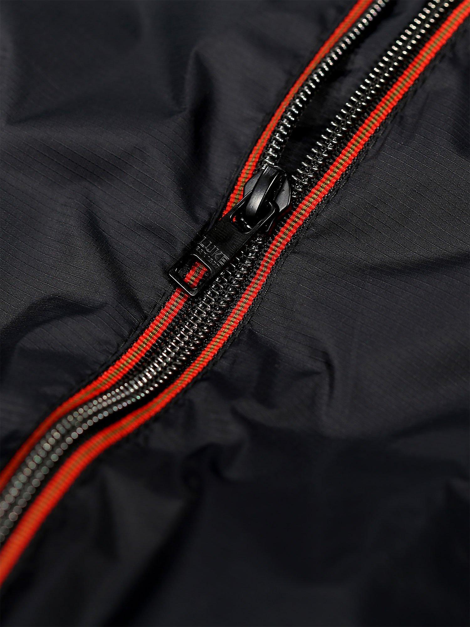 LUKE 1977 Garnedd Hooded Shower Proof Jacket, Black, L