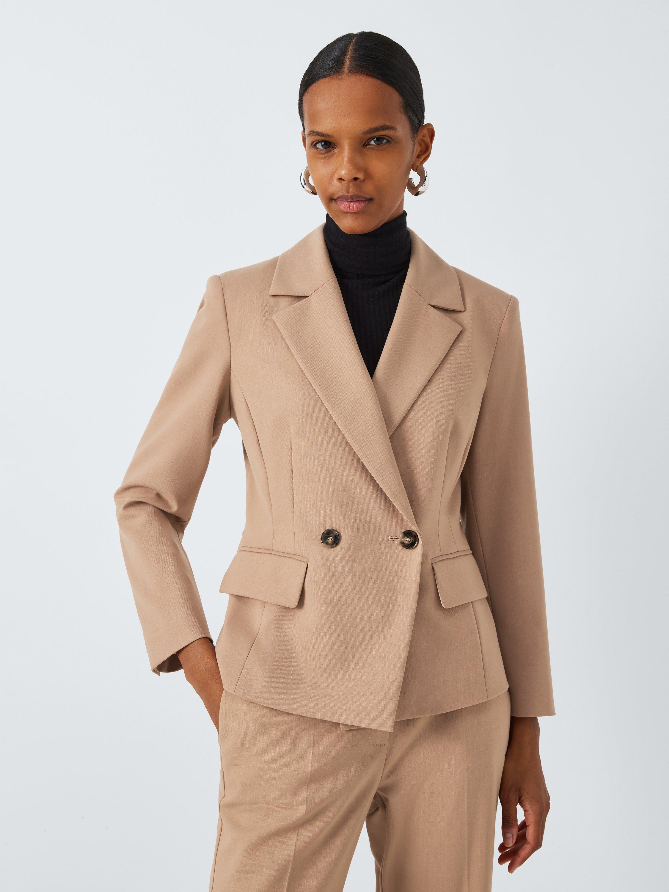 Marella Tema Wool Blend Blazer, Camel