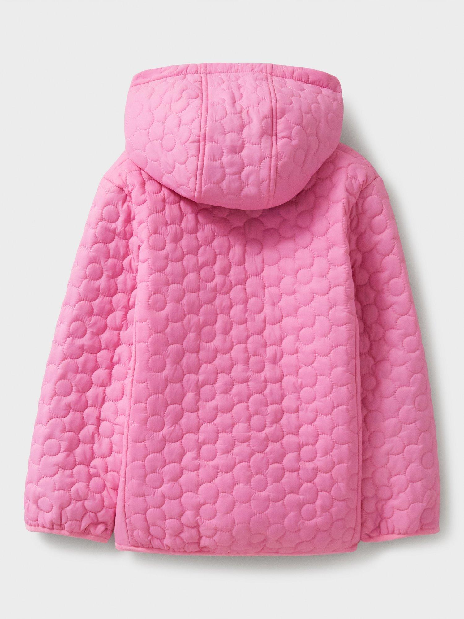 Crew Clothing Kids' Quilted Jacket, Mid Pink, 8-9 years